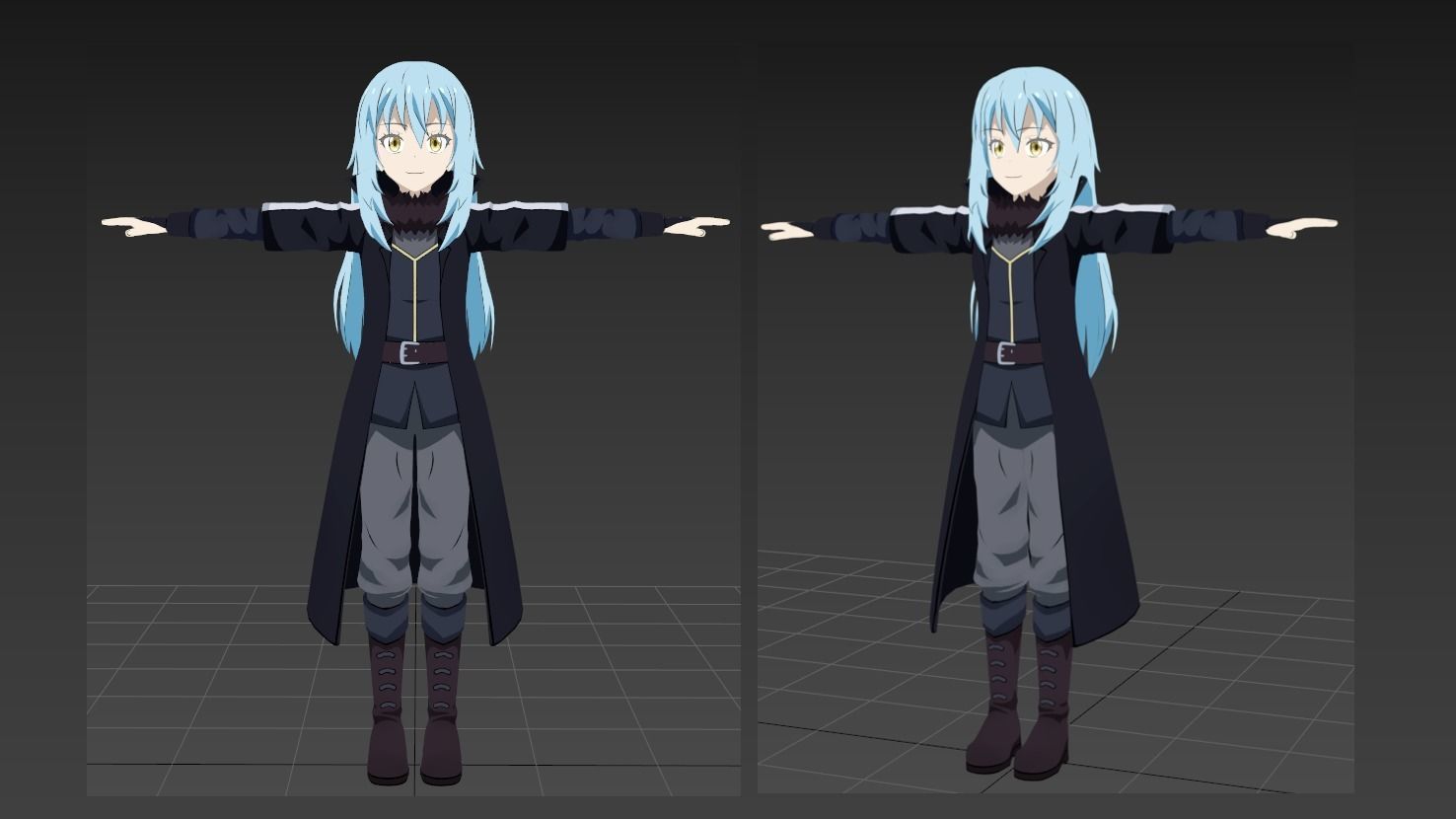 Rimuru Tempest VRChat 3D model rigged | CGTrader