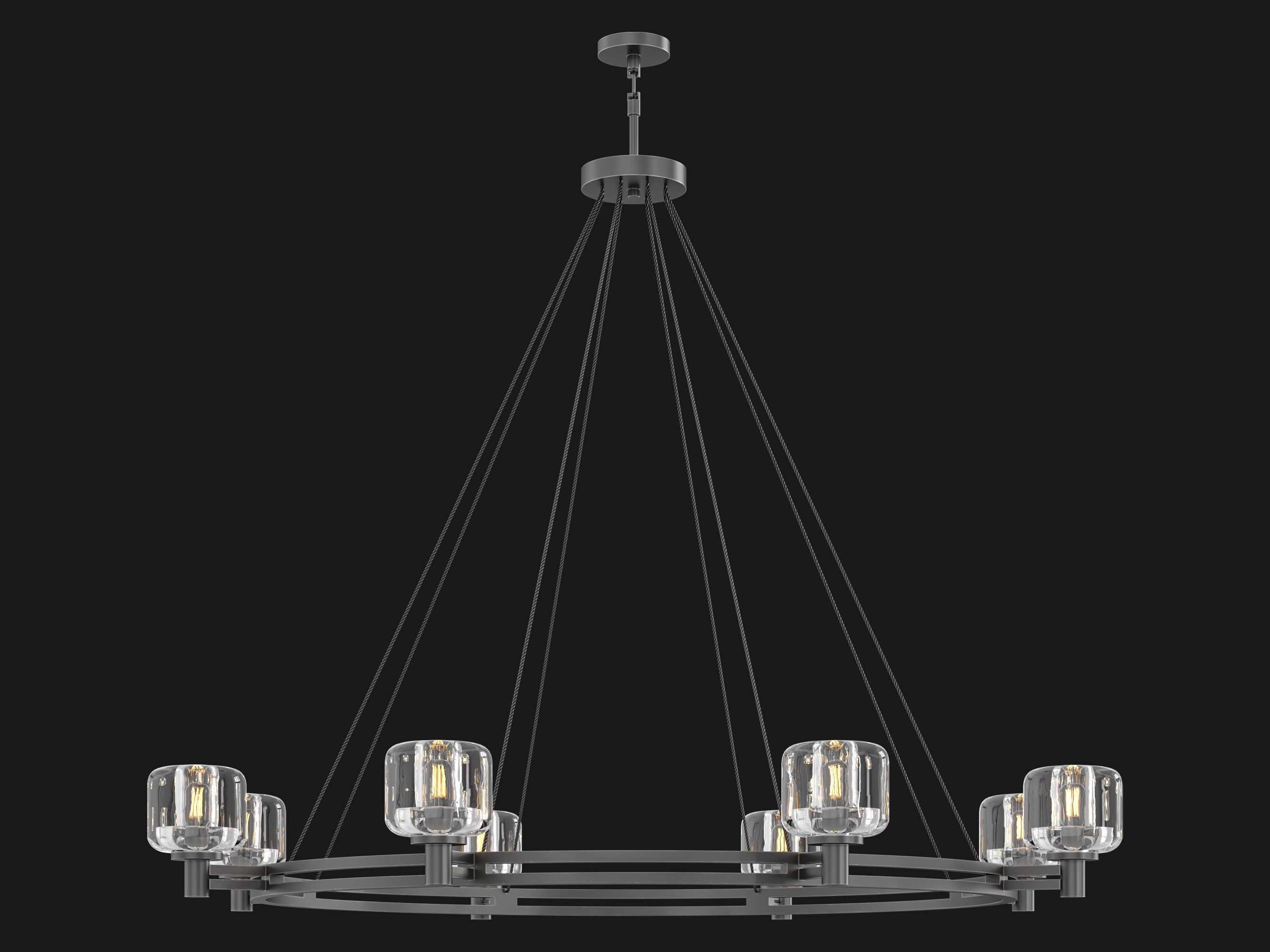 RH DEMARET ROUND CHANDELIER 3D model | CGTrader