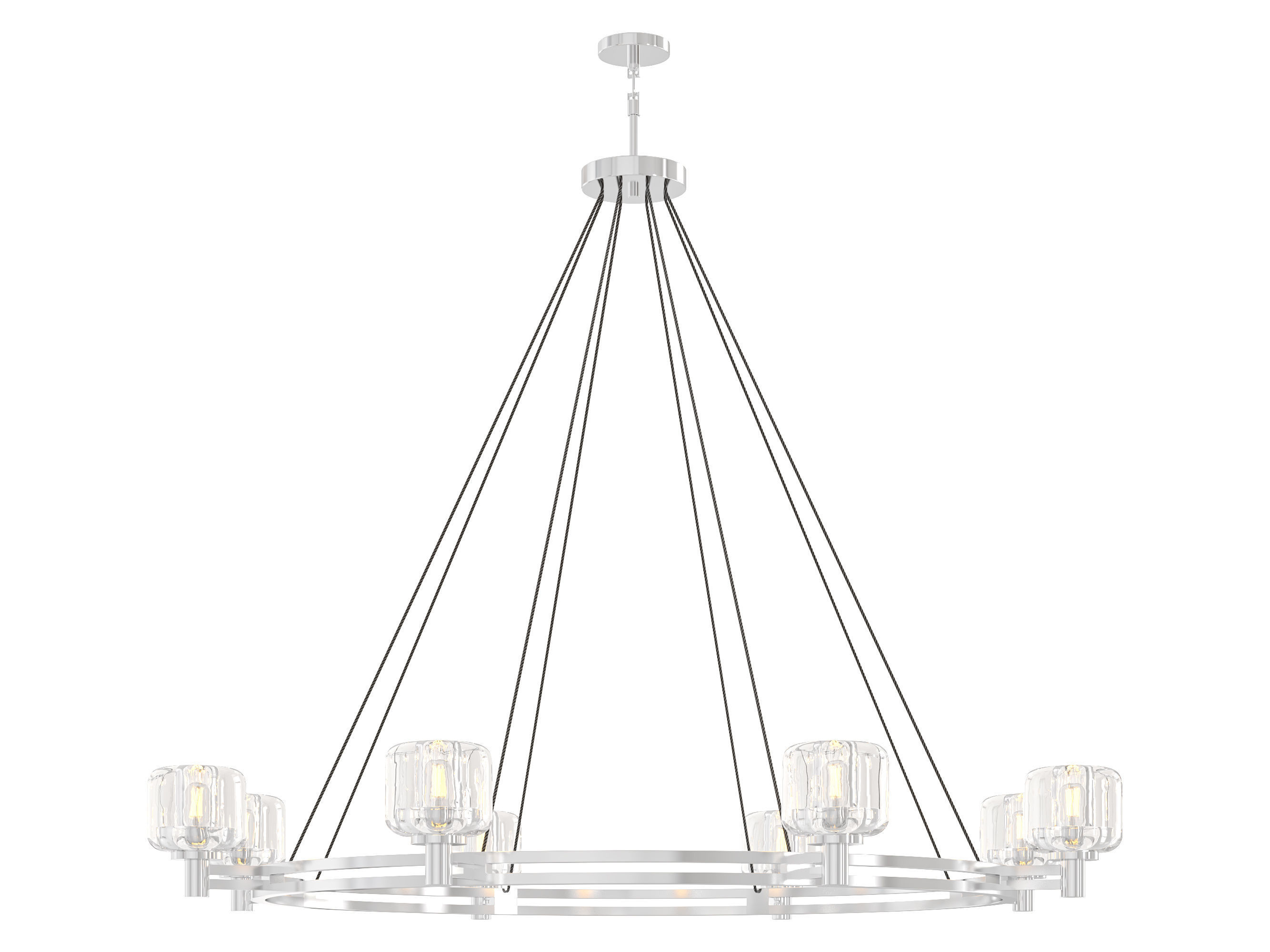 RH DEMARET ROUND CHANDELIER 3D model | CGTrader