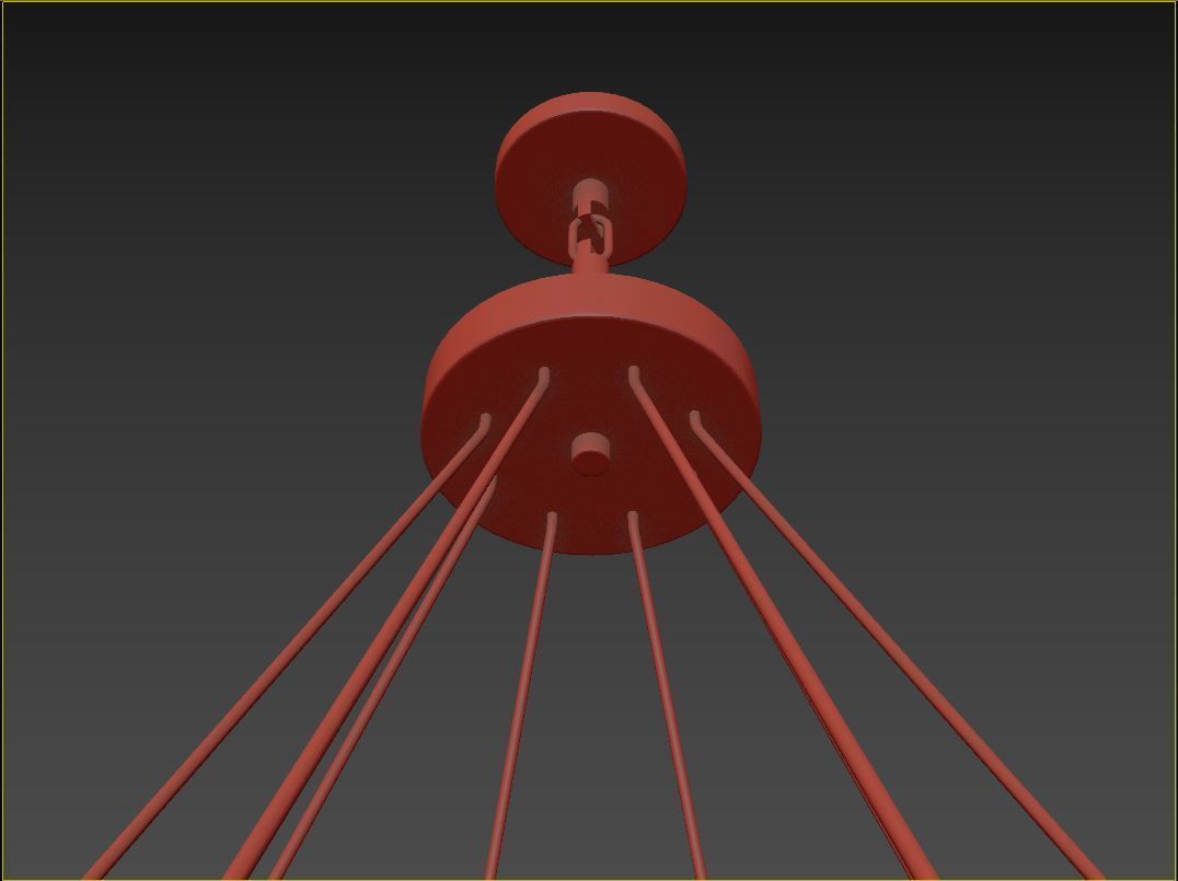 RH DEMARET ROUND CHANDELIER 3D model | CGTrader