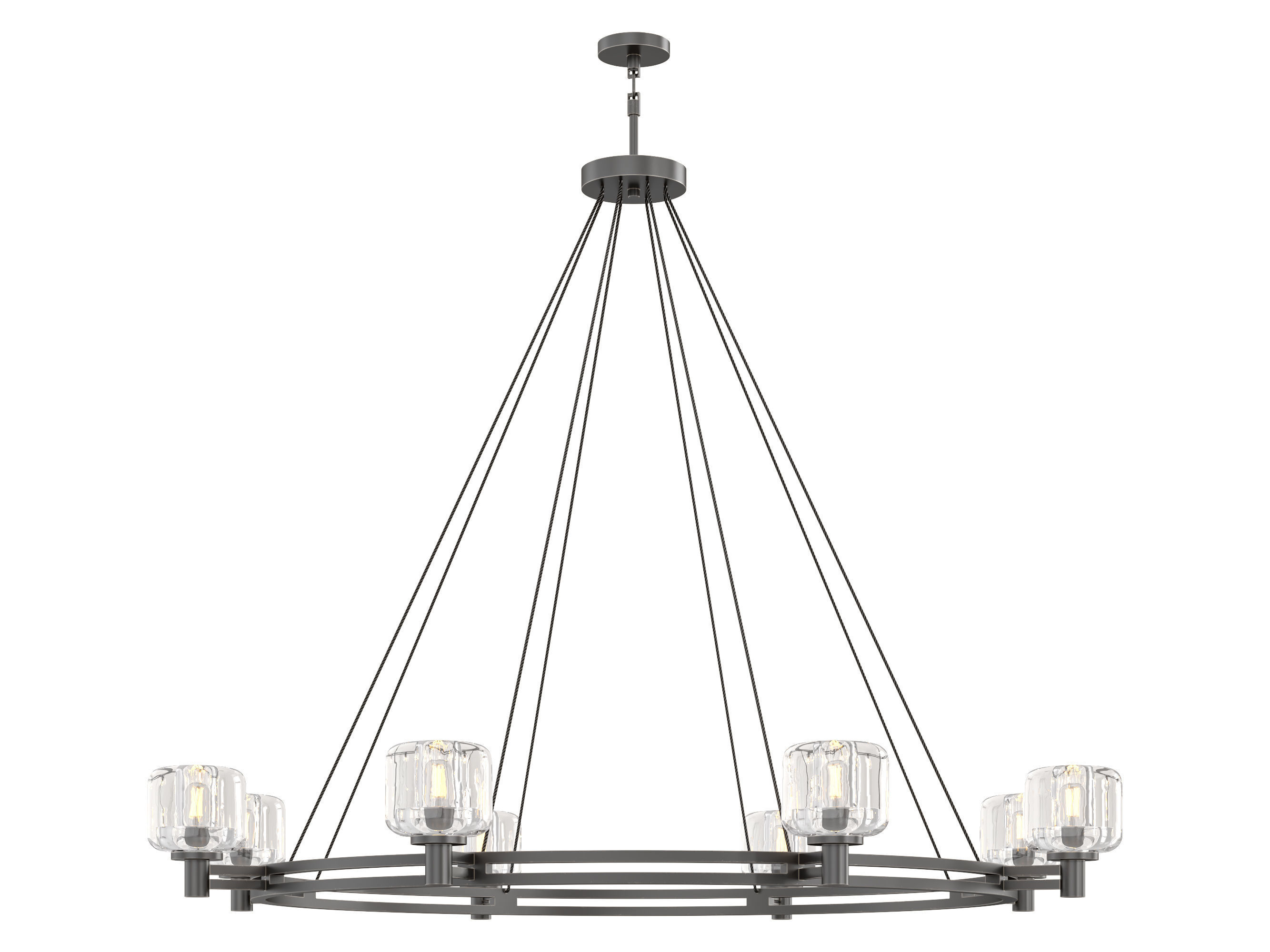 RH DEMARET ROUND CHANDELIER 3D model | CGTrader