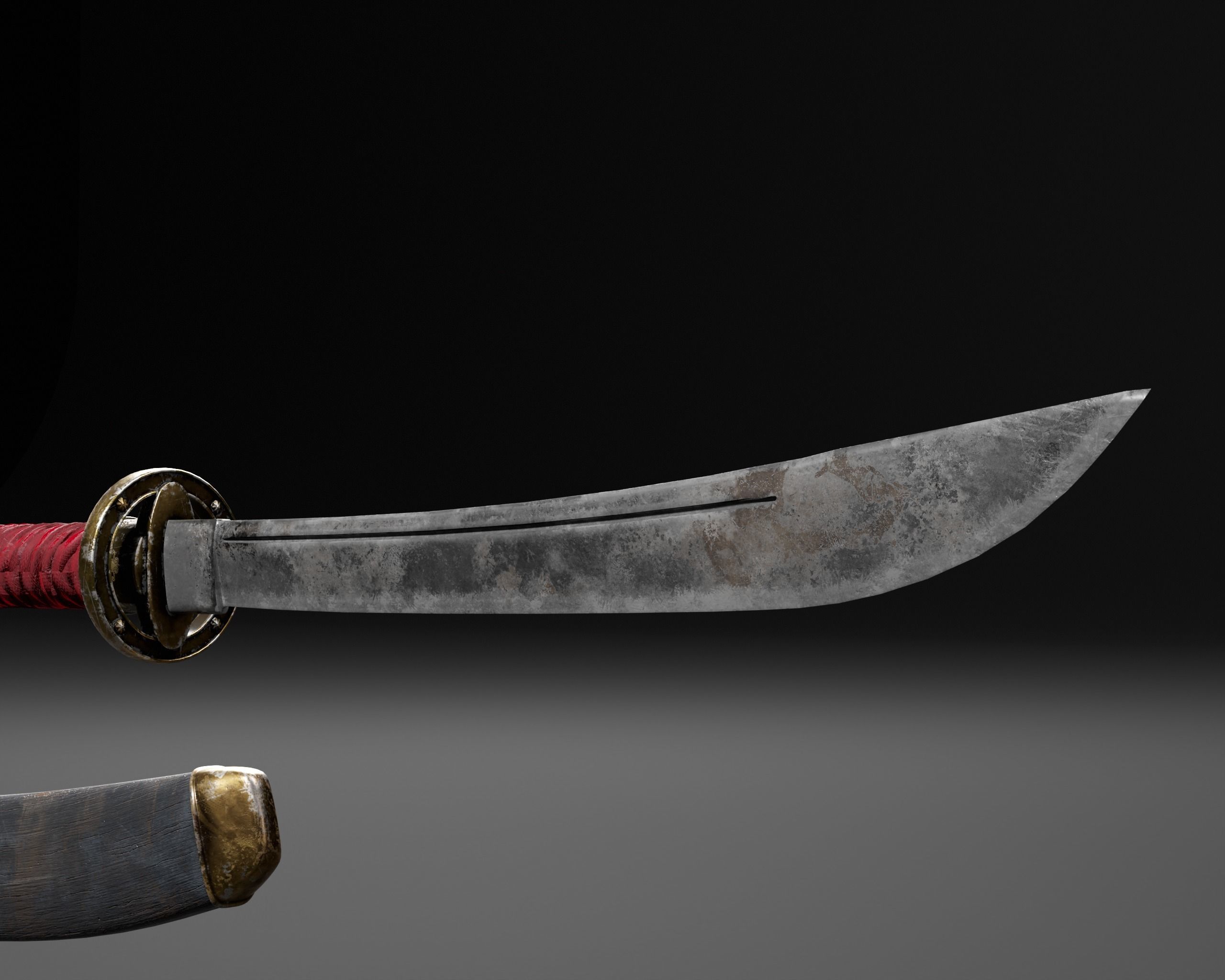 3D model Asian Weapon - Naginata VR / AR / low-poly | CGTrader
