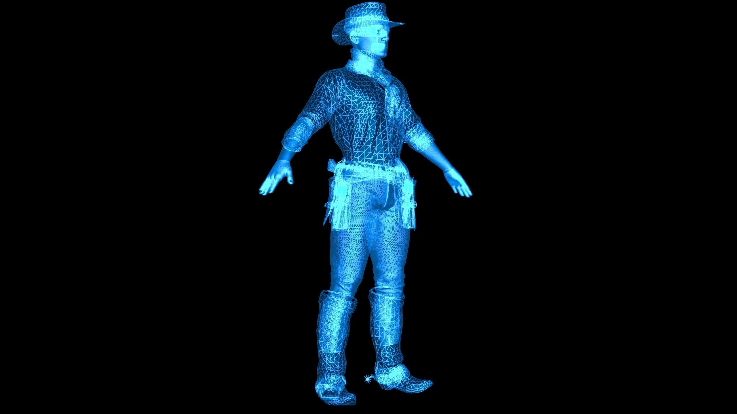 The Lone Ranger 3D model animated rigged | CGTrader