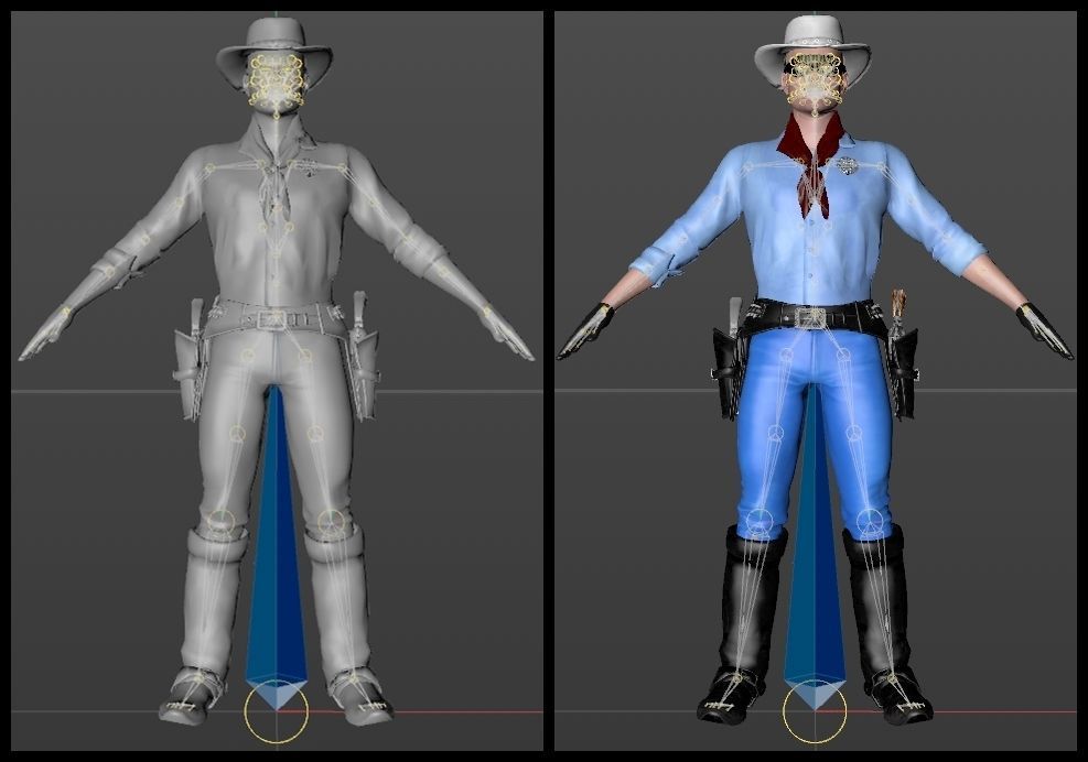 The Lone Ranger 3D model animated rigged | CGTrader