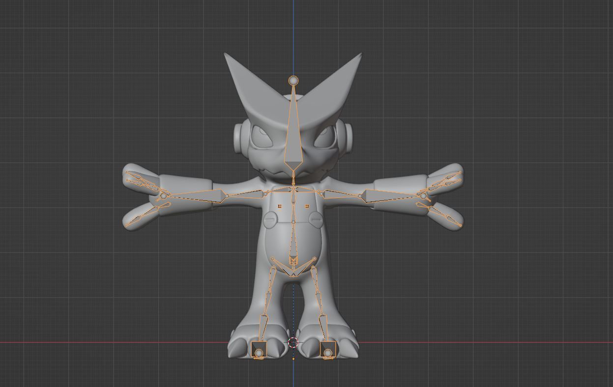 Shoutmon - Digimon 3D model rigged | CGTrader