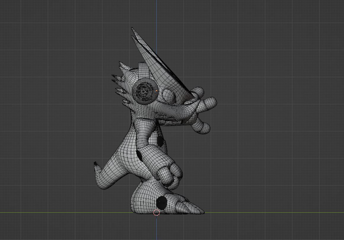 Shoutmon - Digimon 3D model rigged | CGTrader
