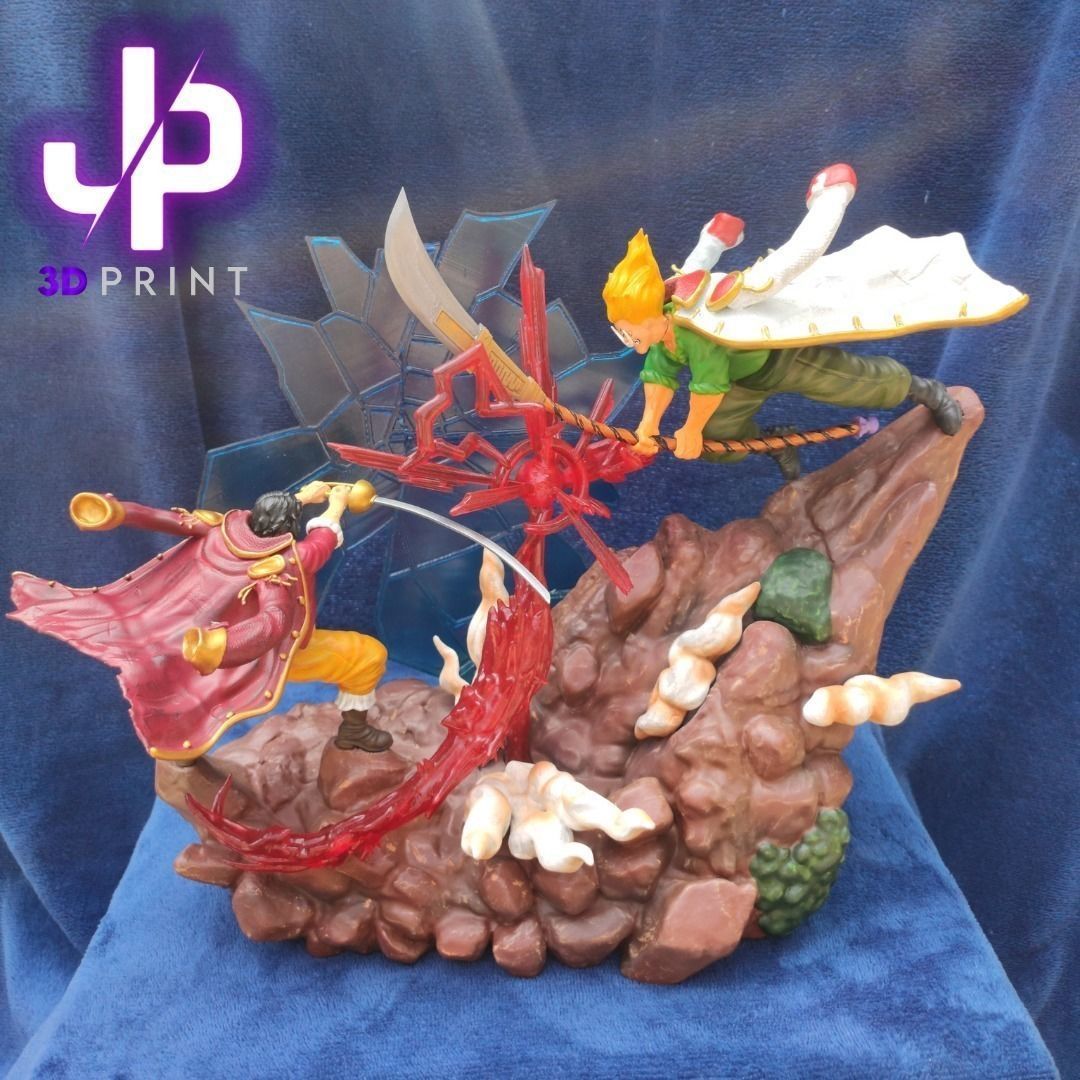 ROGER VS WHITE BEARD - ONE PIECE PRINT MODEL 3D model 3D printable ...