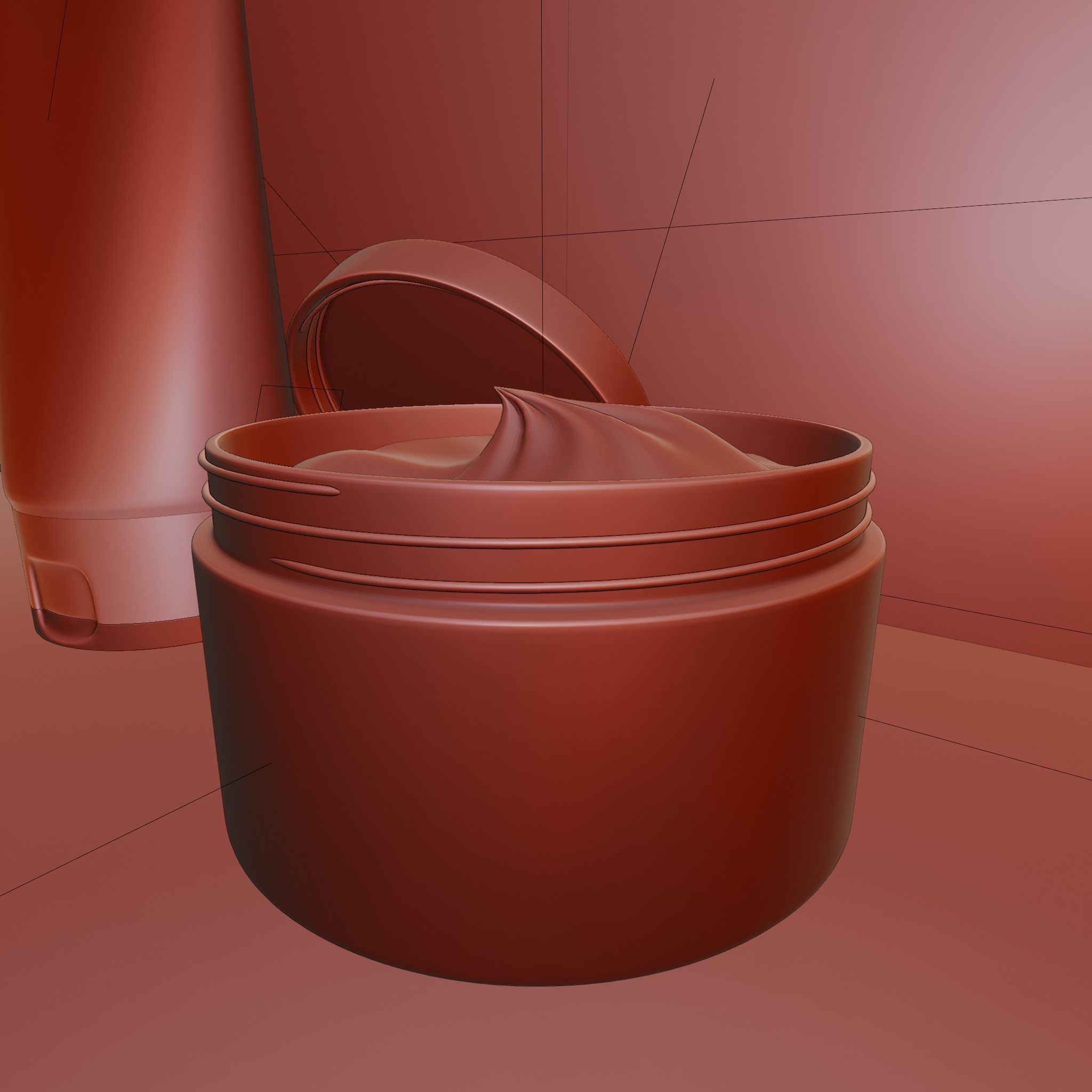 Facewash And Jar Without Texture free 3D model | CGTrader
