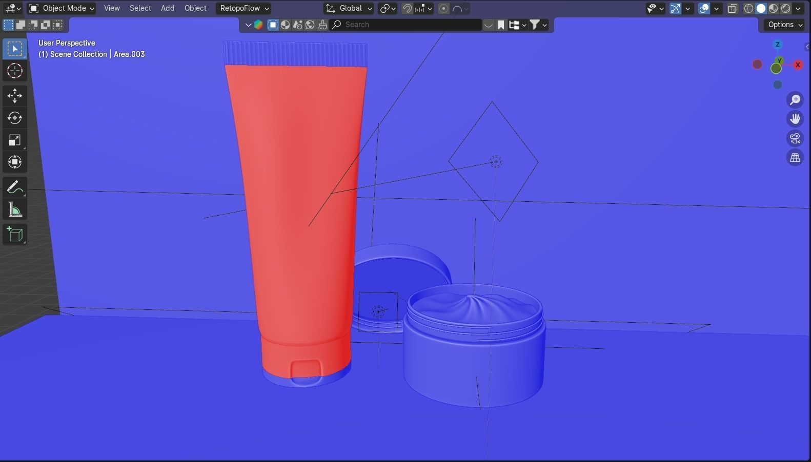 Facewash And Jar Without Texture free 3D model | CGTrader