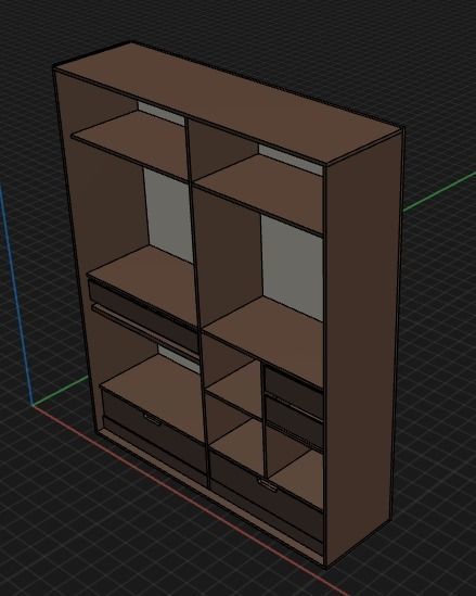 almirah free 3D model | CGTrader