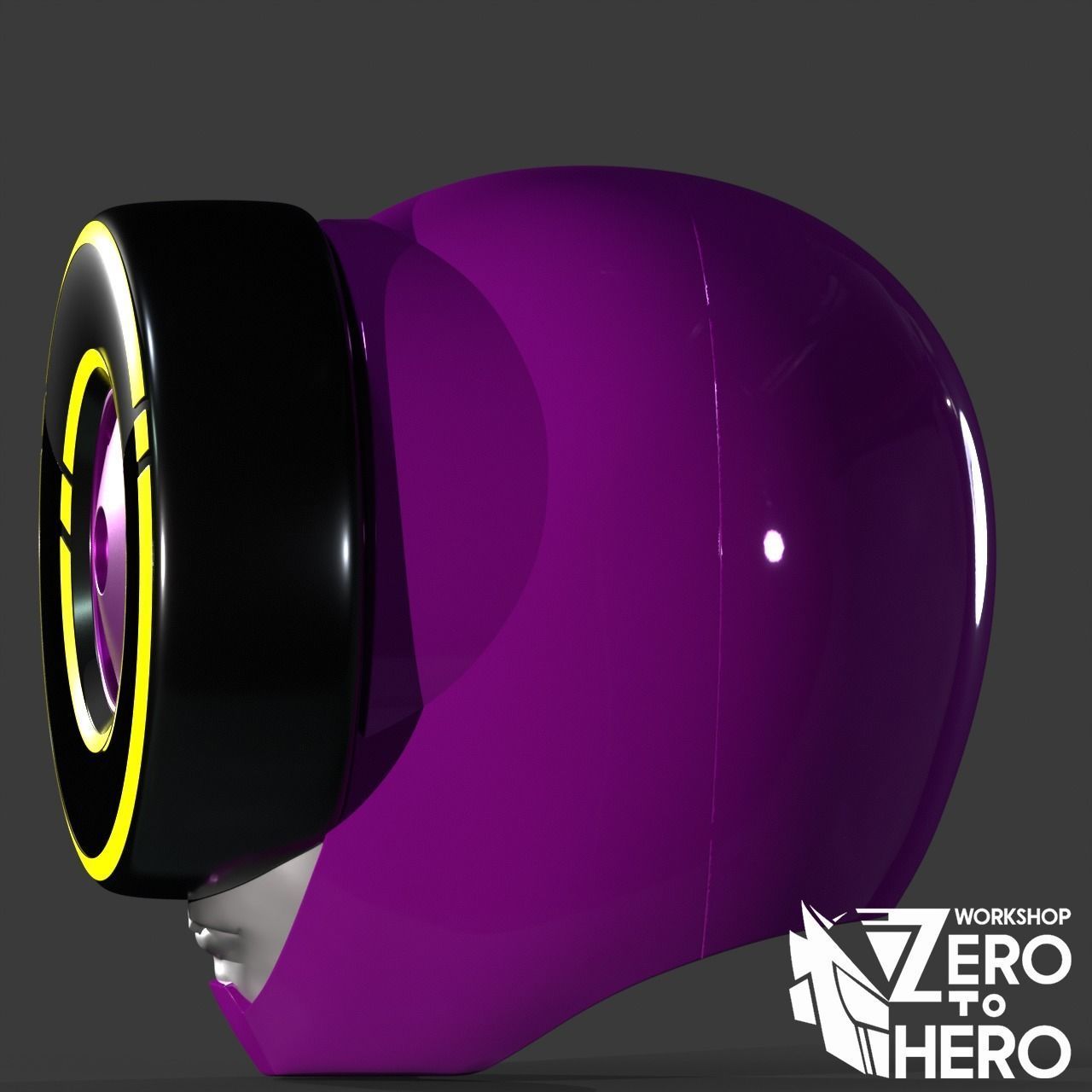 Super sentai Boonboomger Violet Ranger Helmet 3D model 3D printable ...