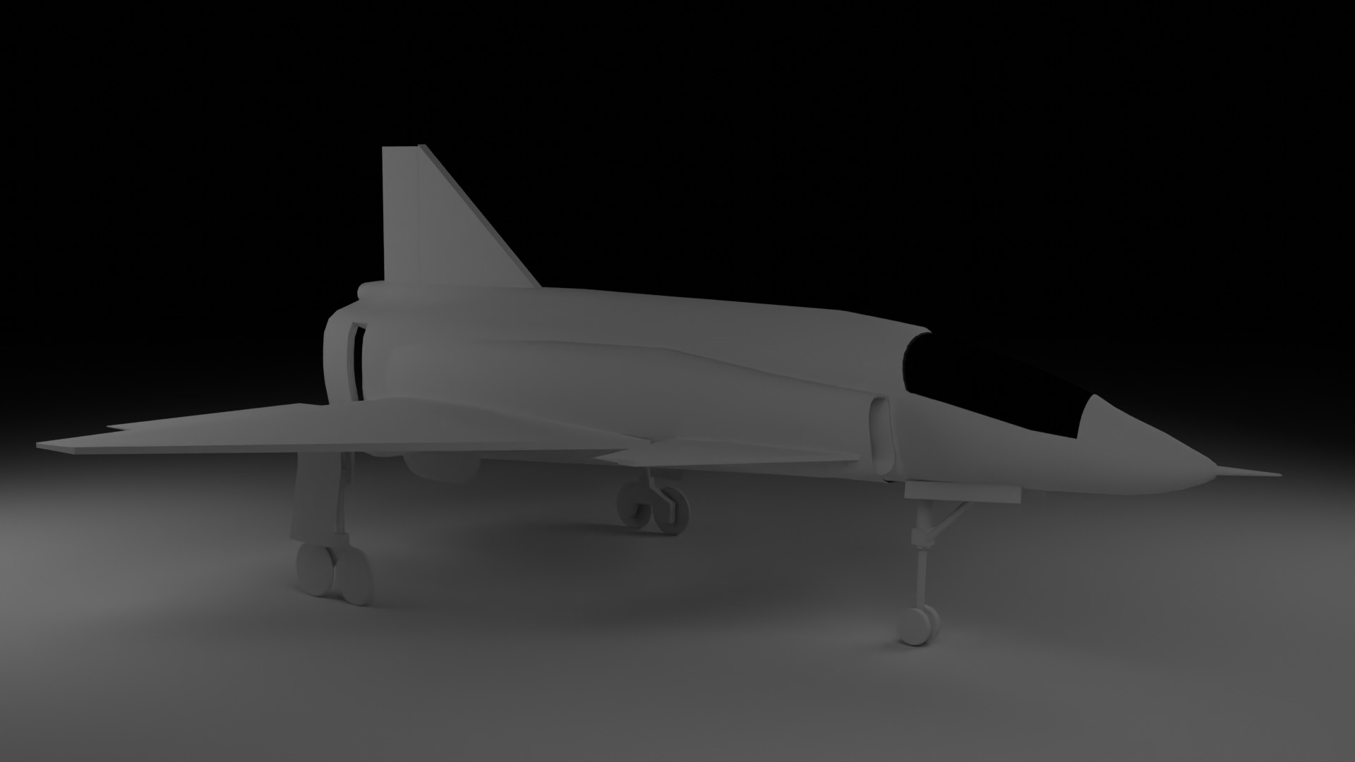 Jet Fighter Landing Gear JA37 Viggen free 3D model | CGTrader
