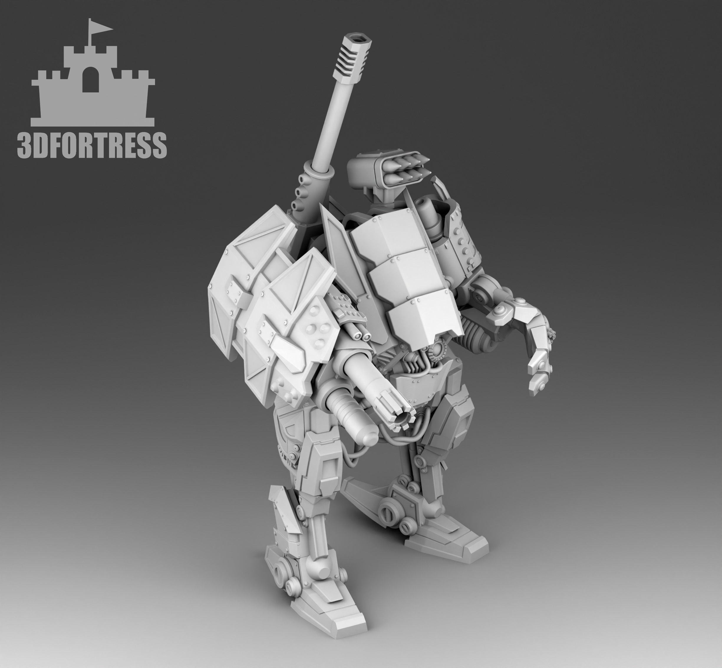 Attacking robot 3D model 3D printable | CGTrader