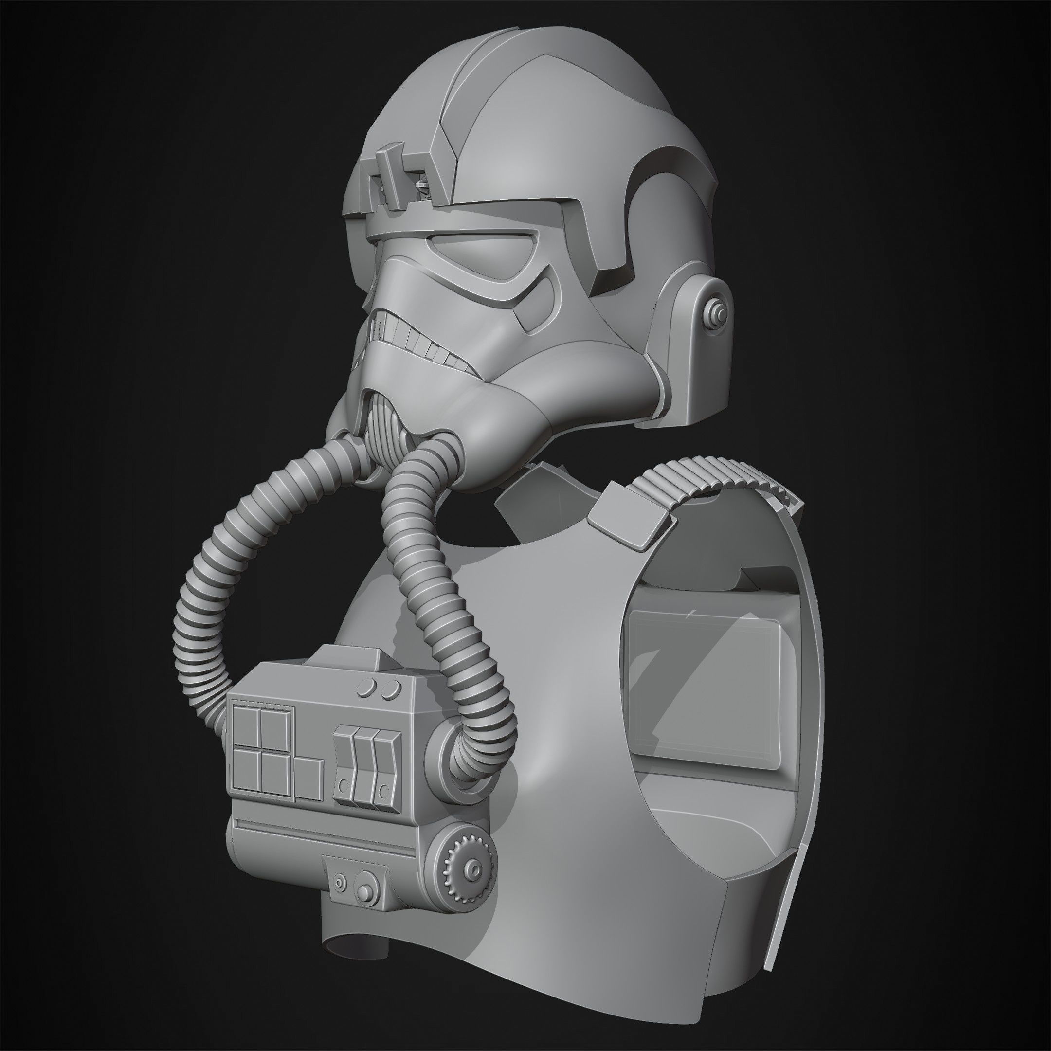 Star Wars Tie Pilot Full Armor for Cosplay 3D Model Collection 3D ...