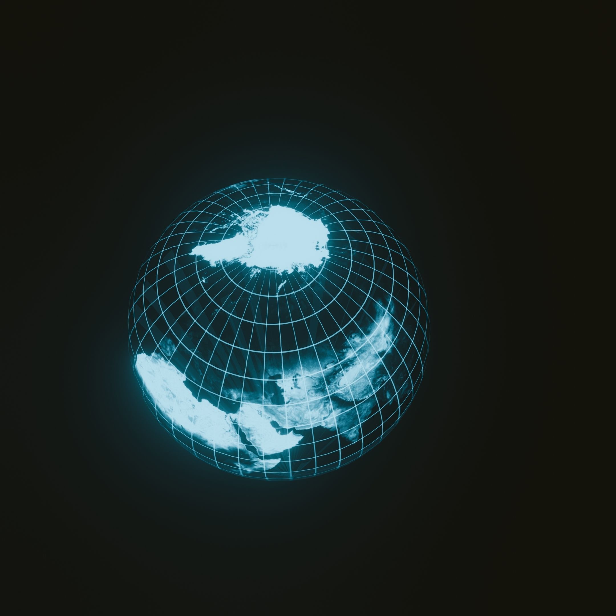 Earth globe hologram free VR / AR / low-poly 3D model animated | CGTrader