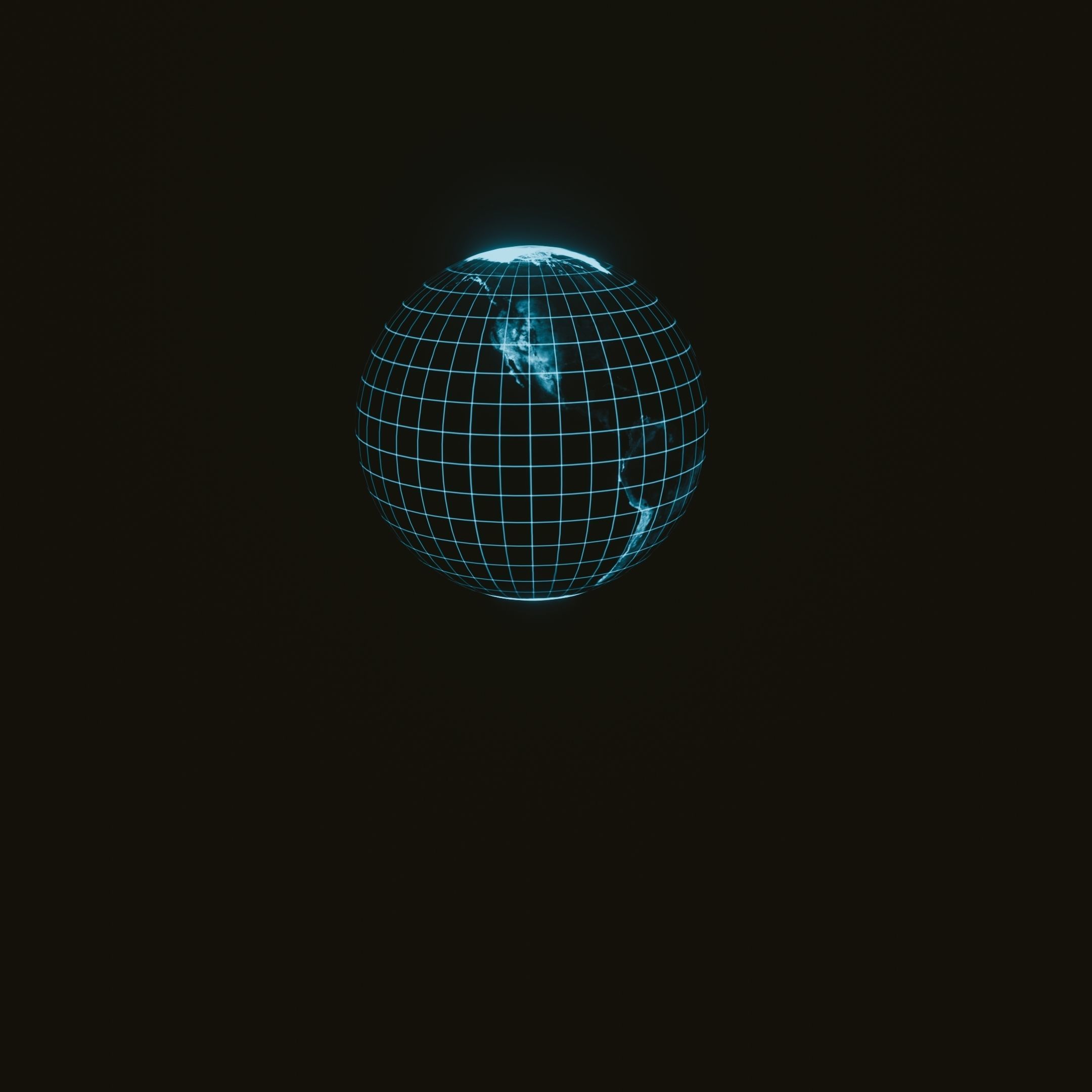 Earth globe hologram free VR / AR / low-poly 3D model animated | CGTrader
