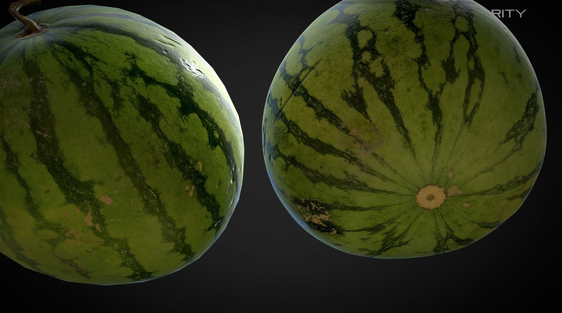 FREE Low poly - Watermelon photogrammetry 4K free VR / AR / low-poly 3D ...