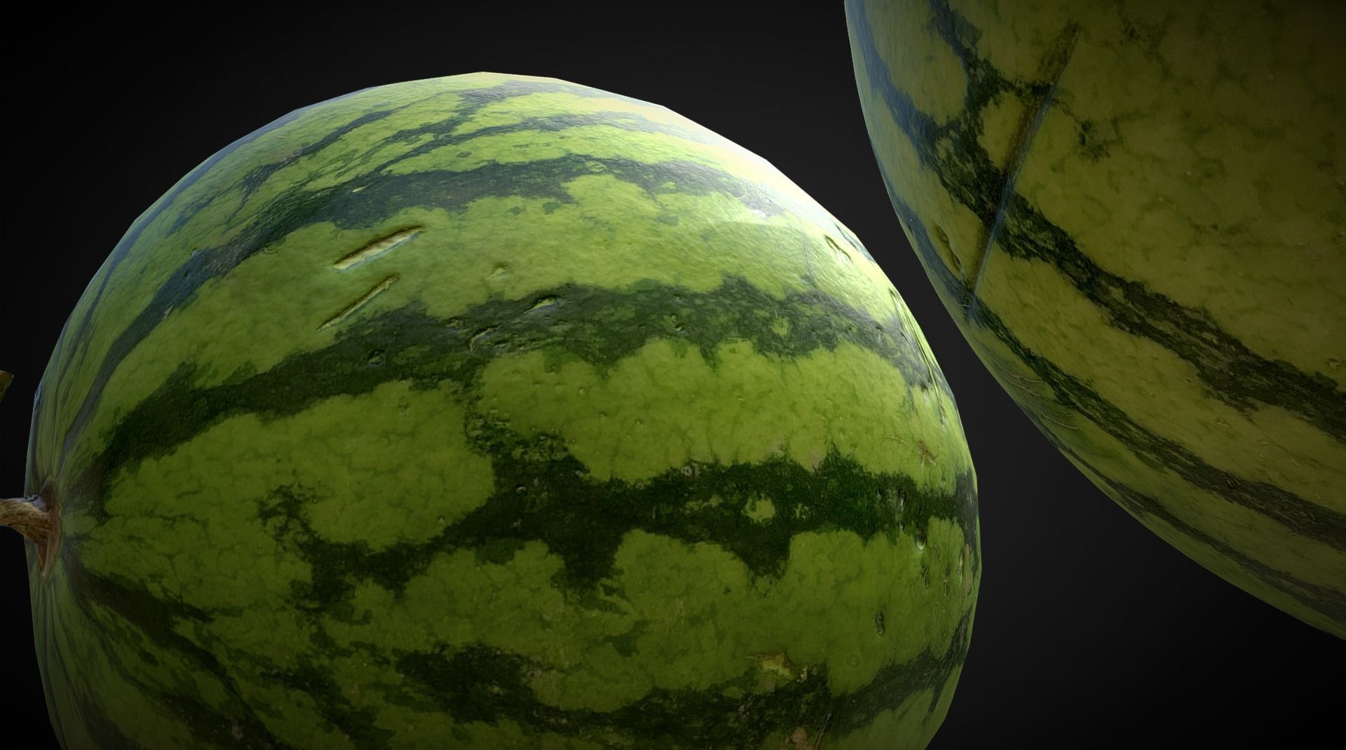 FREE Low poly - Watermelon photogrammetry 4K free VR / AR / low-poly 3D ...