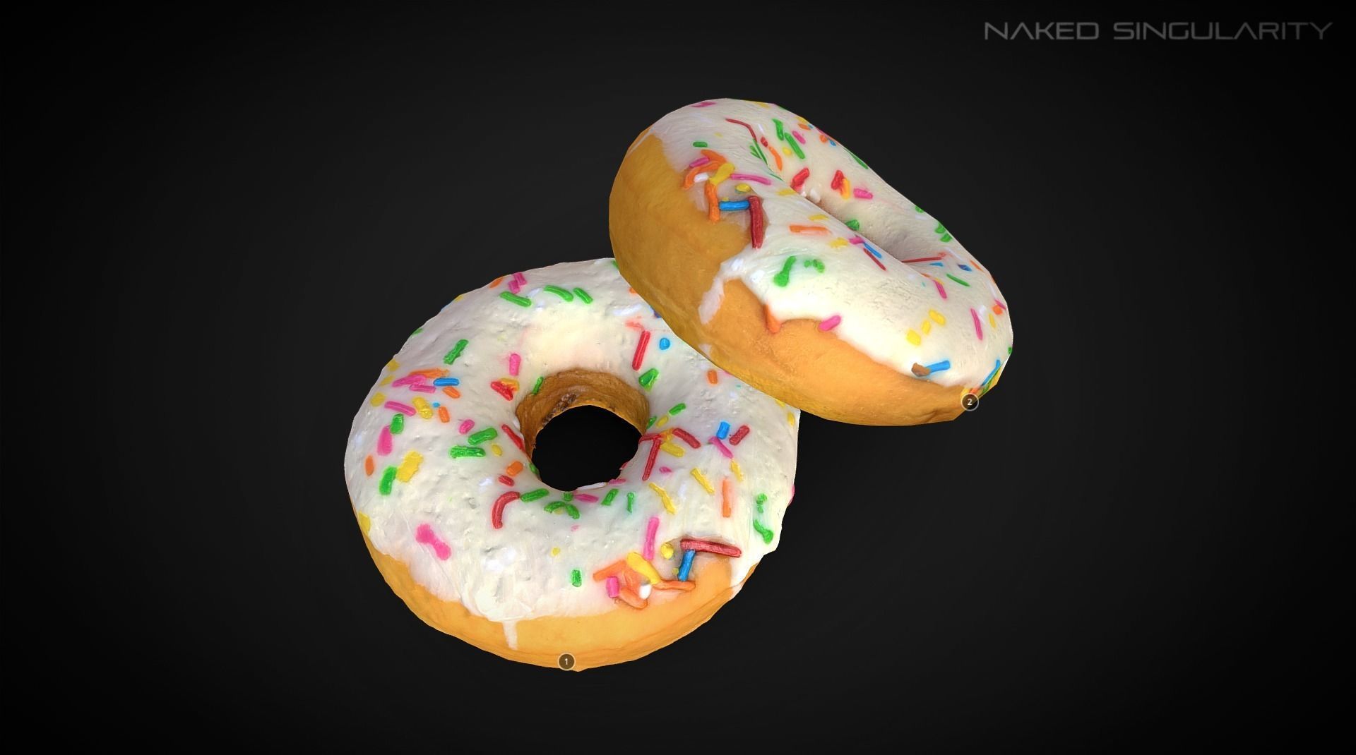 3D model 3D Scan - Donut sprinkle photogrammetry 4K VR / AR / low-poly ...