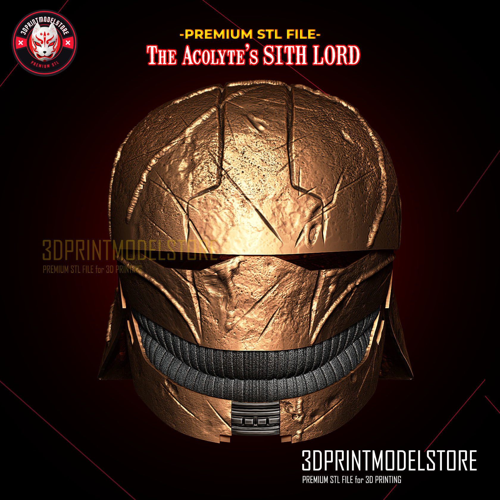 The Acolyte Sith Lord Star Wars Helmet - Cosplay Props 3D model 3D ...