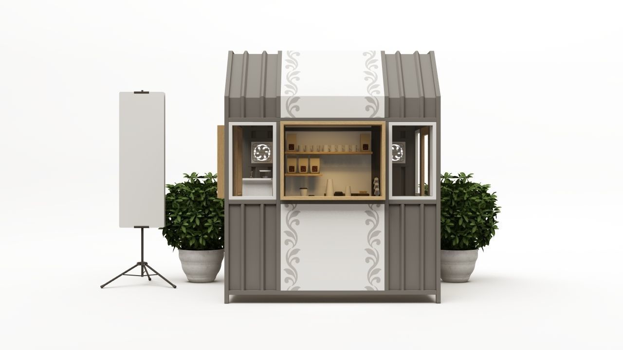 Mini Booth Stall 3D model | CGTrader