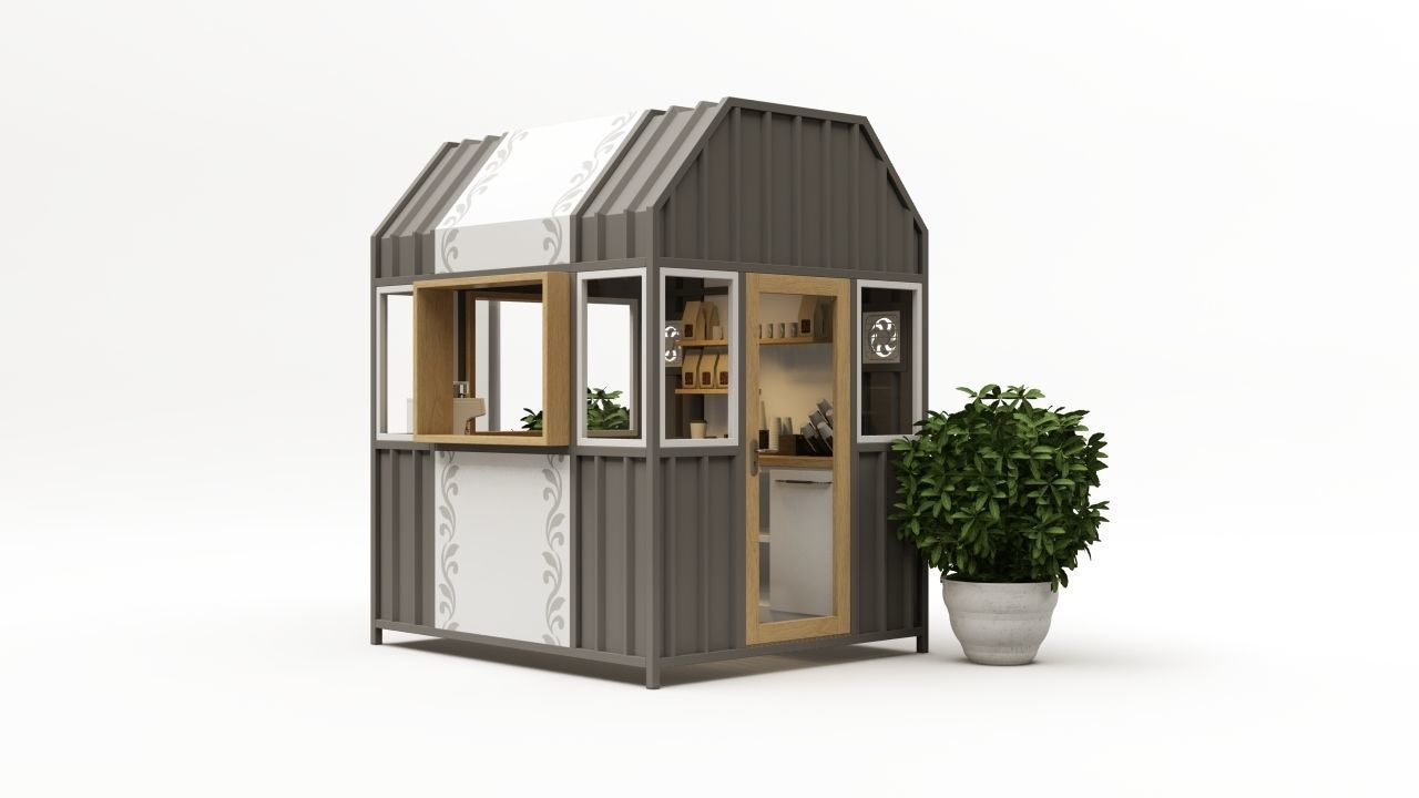 Mini Booth Stall 3D model | CGTrader