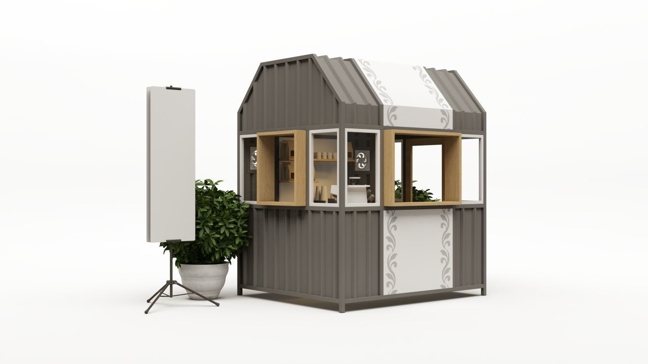 Mini Booth Stall 3D model | CGTrader