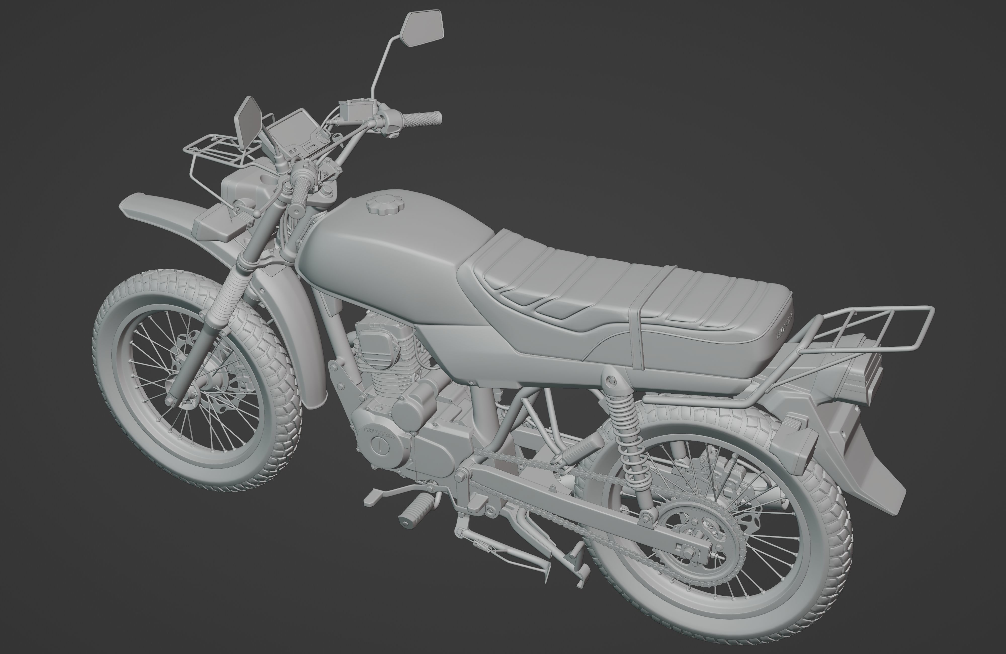 3D model Honda Win100 Custom Verza VR / AR / low-poly | CGTrader