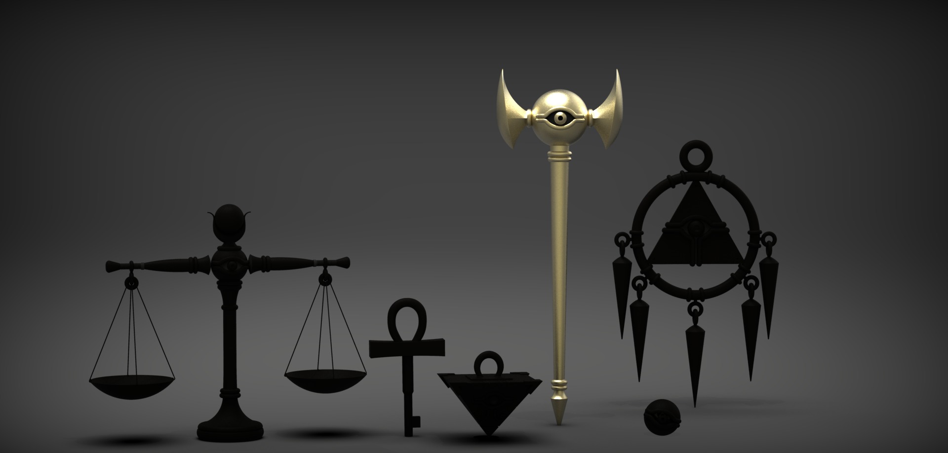 Yu Gi Oh Millennium Rod 3D model 3D printable | CGTrader