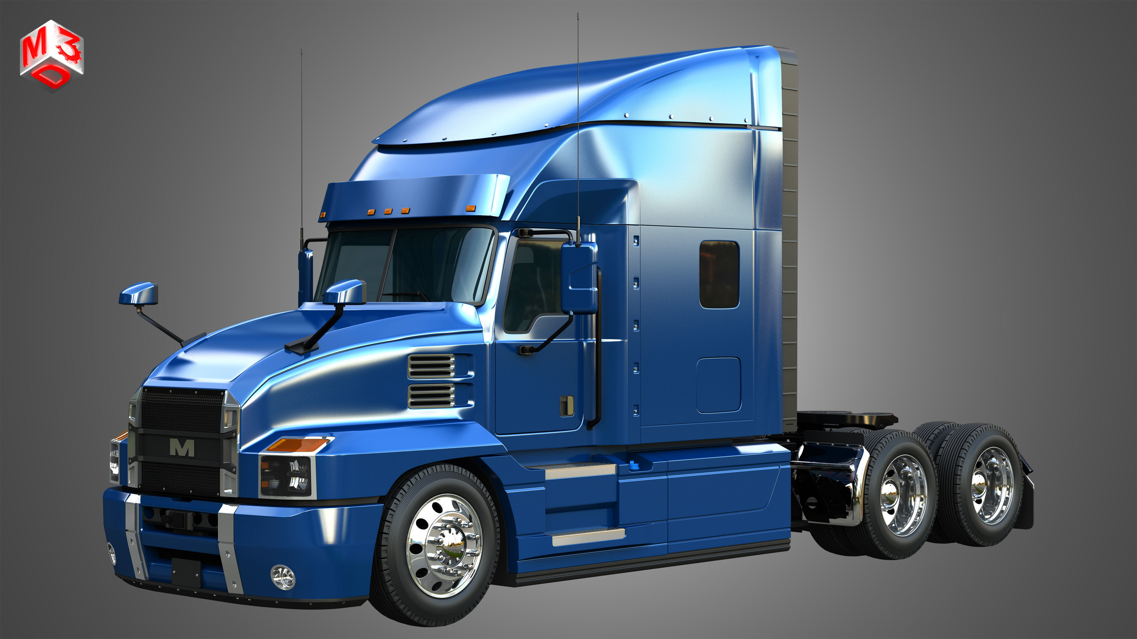 Anthem 64T Semi Truck - Ultra Cab Sleeper Truck 3D model | CGTrader
