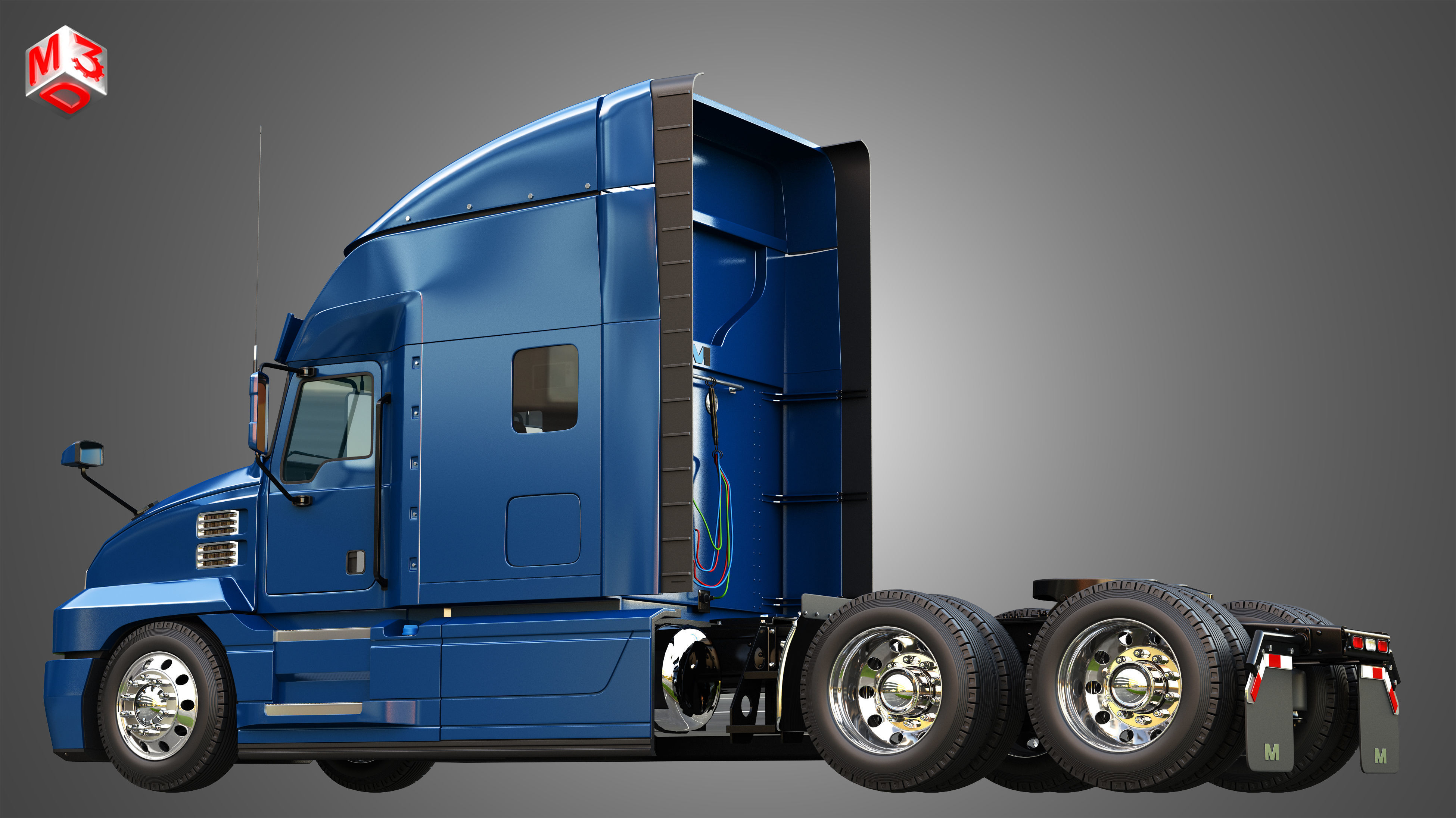 Anthem 64T Semi Truck - Ultra Cab Sleeper Truck 3D model | CGTrader