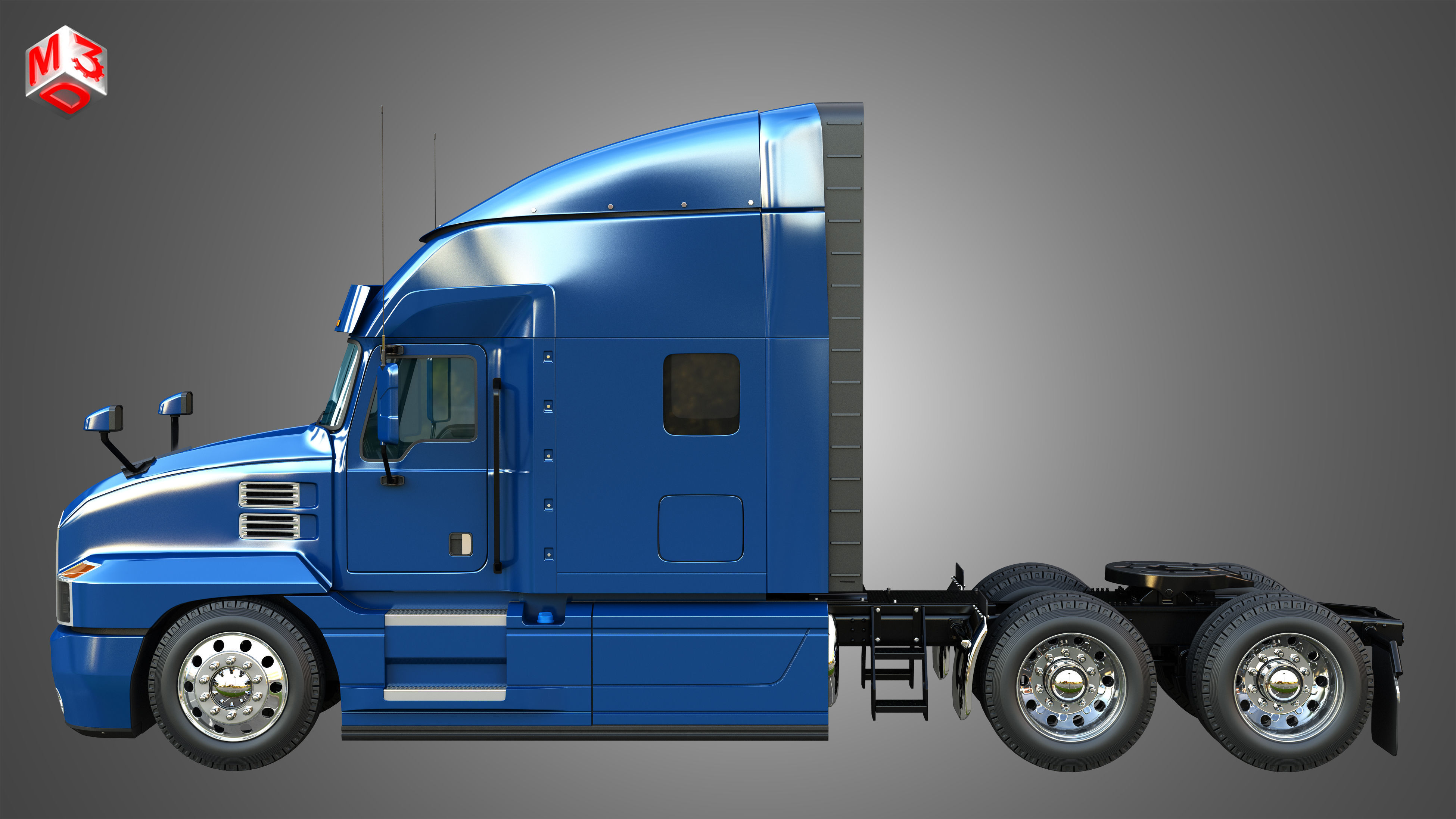 Anthem 64T Semi Truck - Ultra Cab Sleeper Truck 3D model | CGTrader