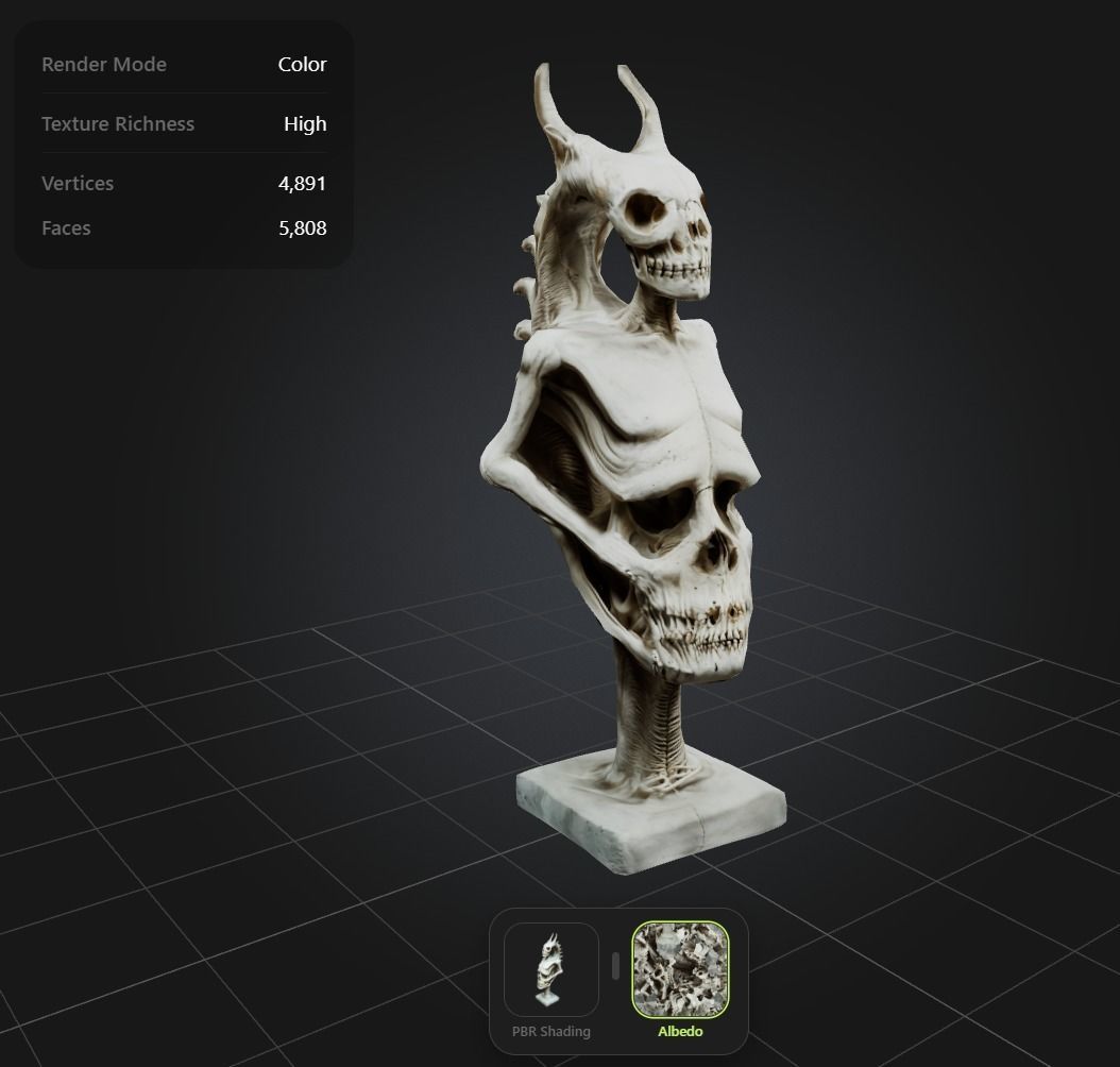 FREE Skeletal Horror Pack free VR / AR / low-poly 3D model | CGTrader