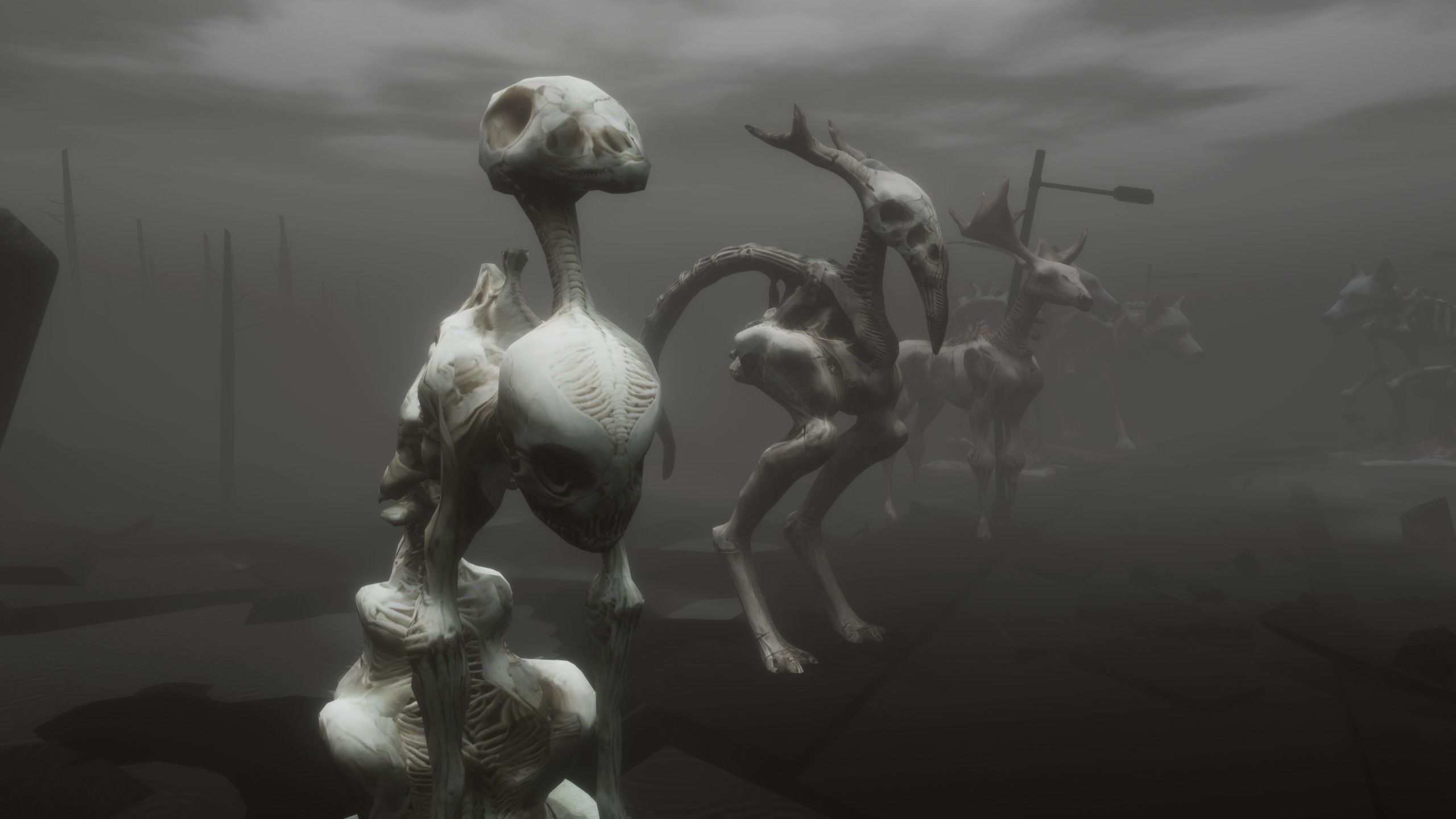 FREE Skeletal Horror Pack free VR / AR / low-poly 3D model | CGTrader