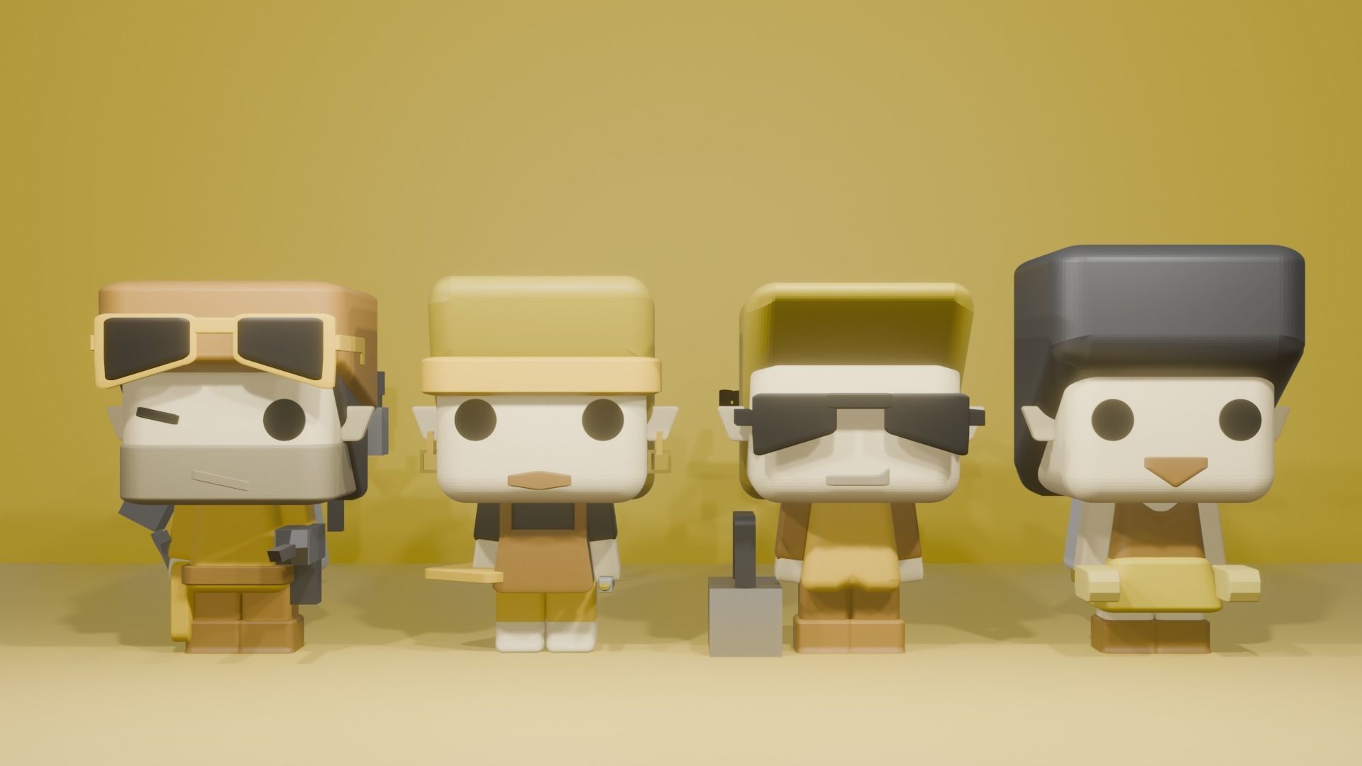 3D model mbti yellow VR / AR / low-poly | CGTrader