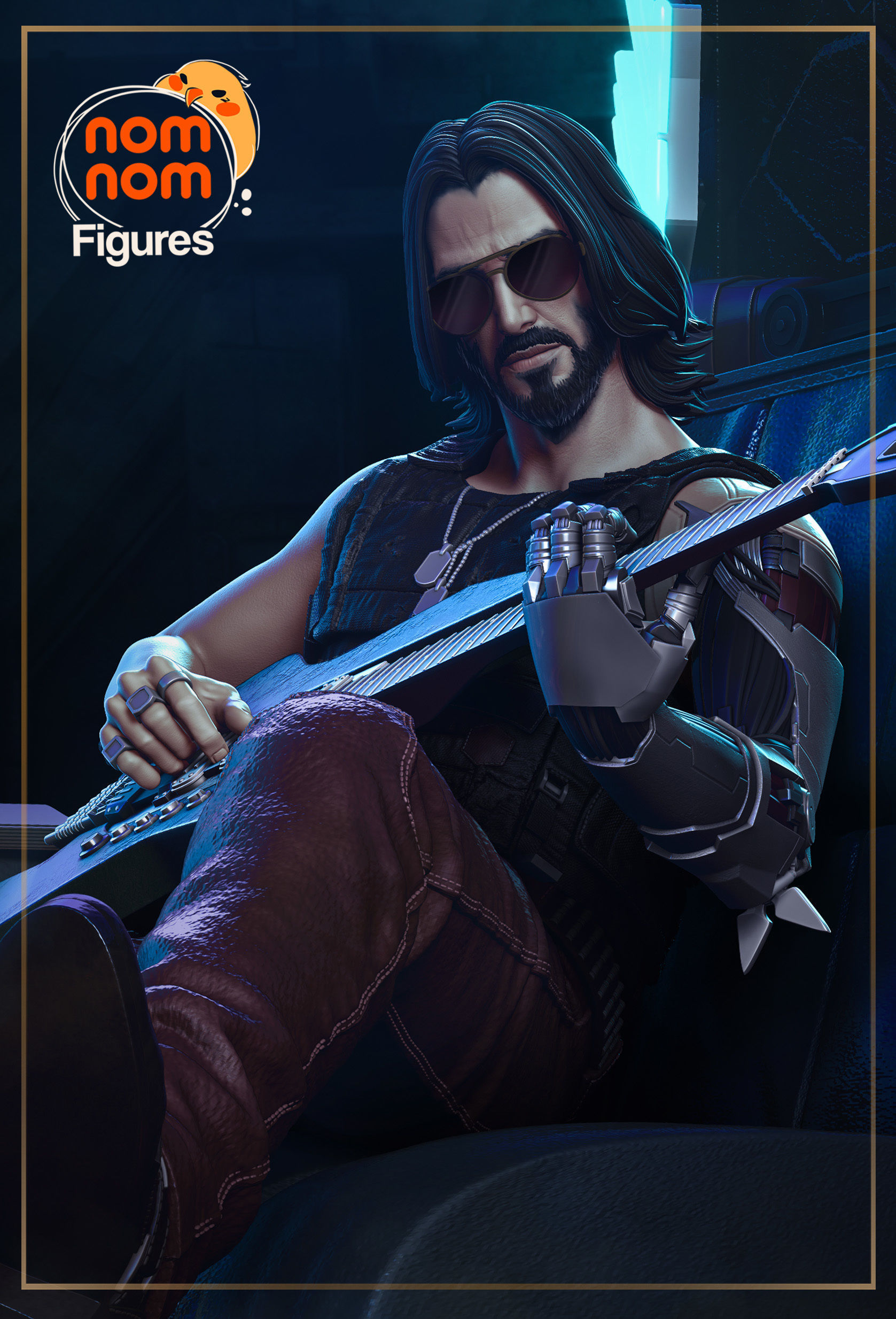 Johnny Silverhand from Cyberpunk 2077 3D model 3D printable | CGTrader