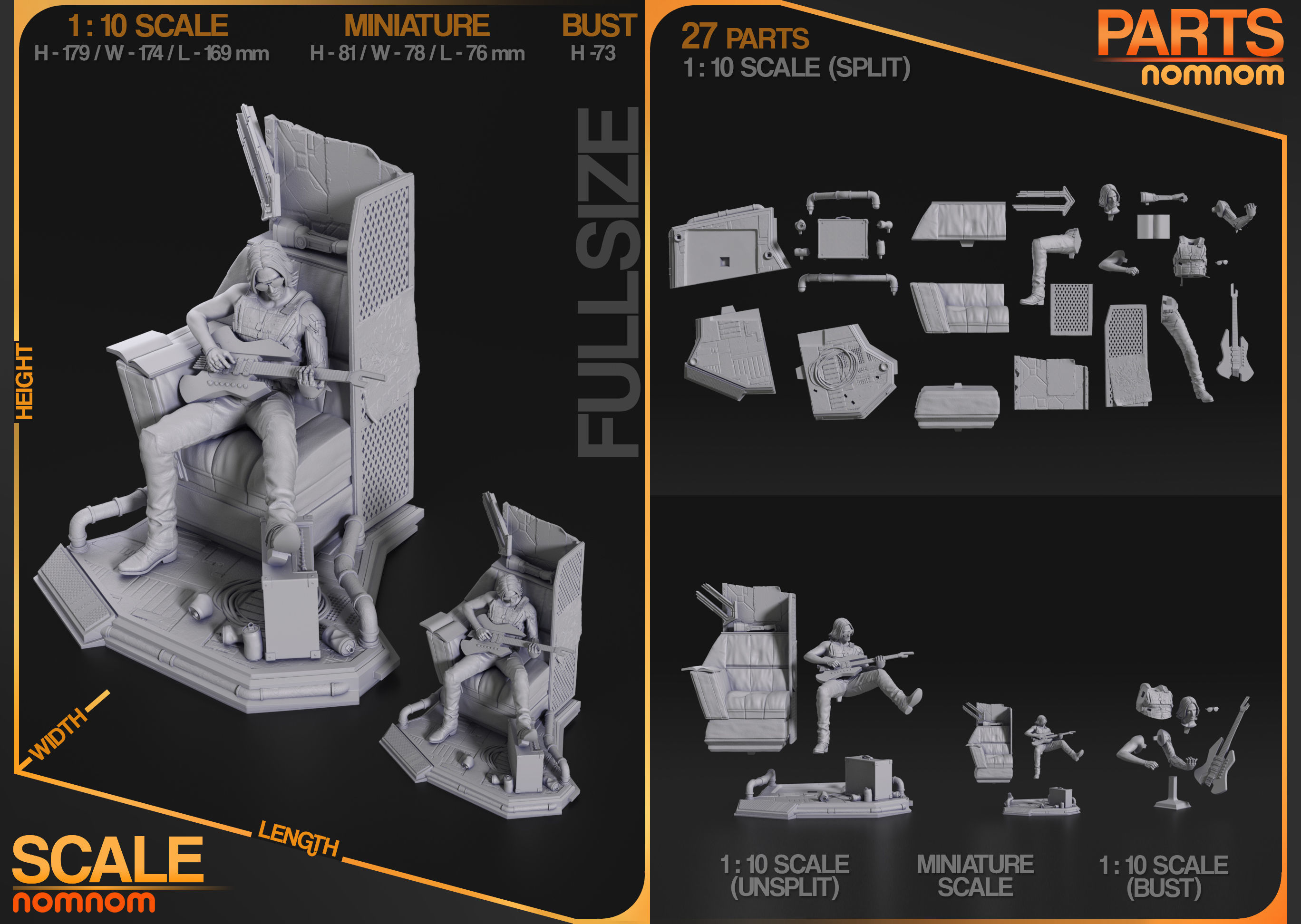 Johnny Silverhand from Cyberpunk 2077 3D model 3D printable | CGTrader