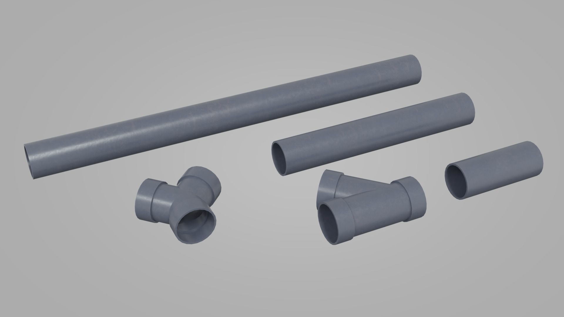 3D model PVC Sanitary Pipes VR / AR / low-poly | CGTrader