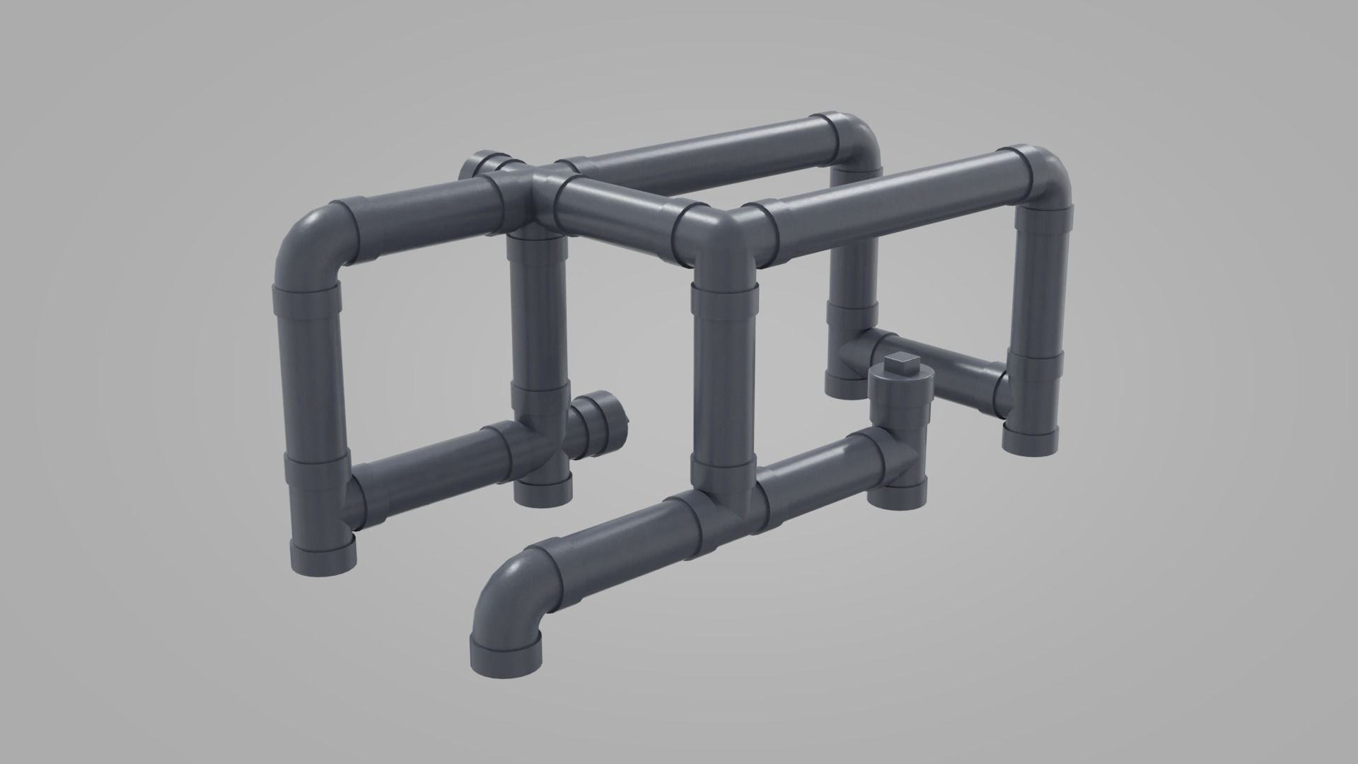 3D model PVC Sanitary Pipes VR / AR / low-poly | CGTrader