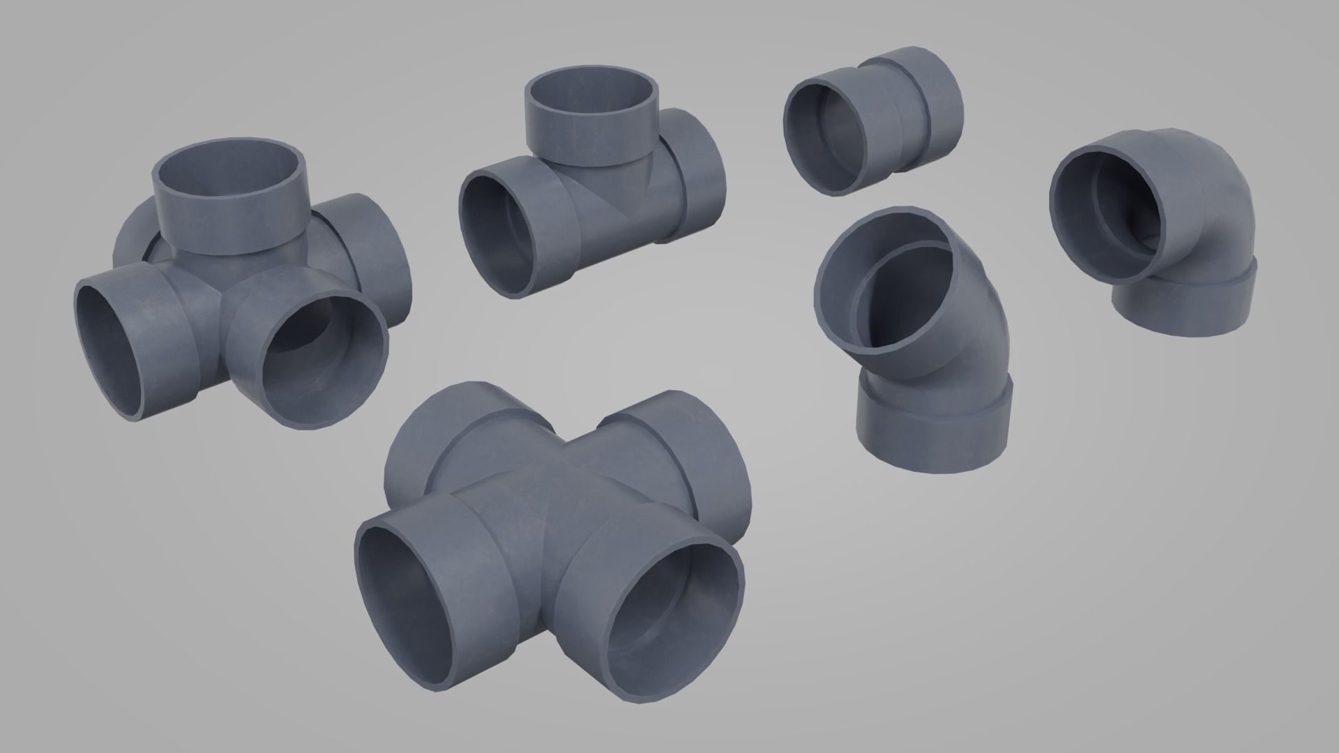 3D model PVC Sanitary Pipes VR / AR / low-poly | CGTrader