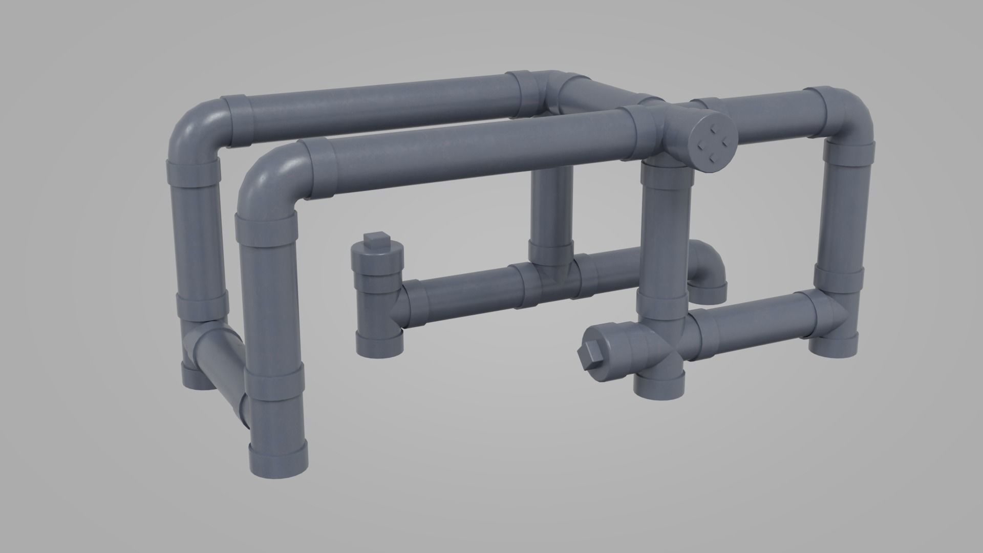 3D model PVC Sanitary Pipes VR / AR / low-poly | CGTrader