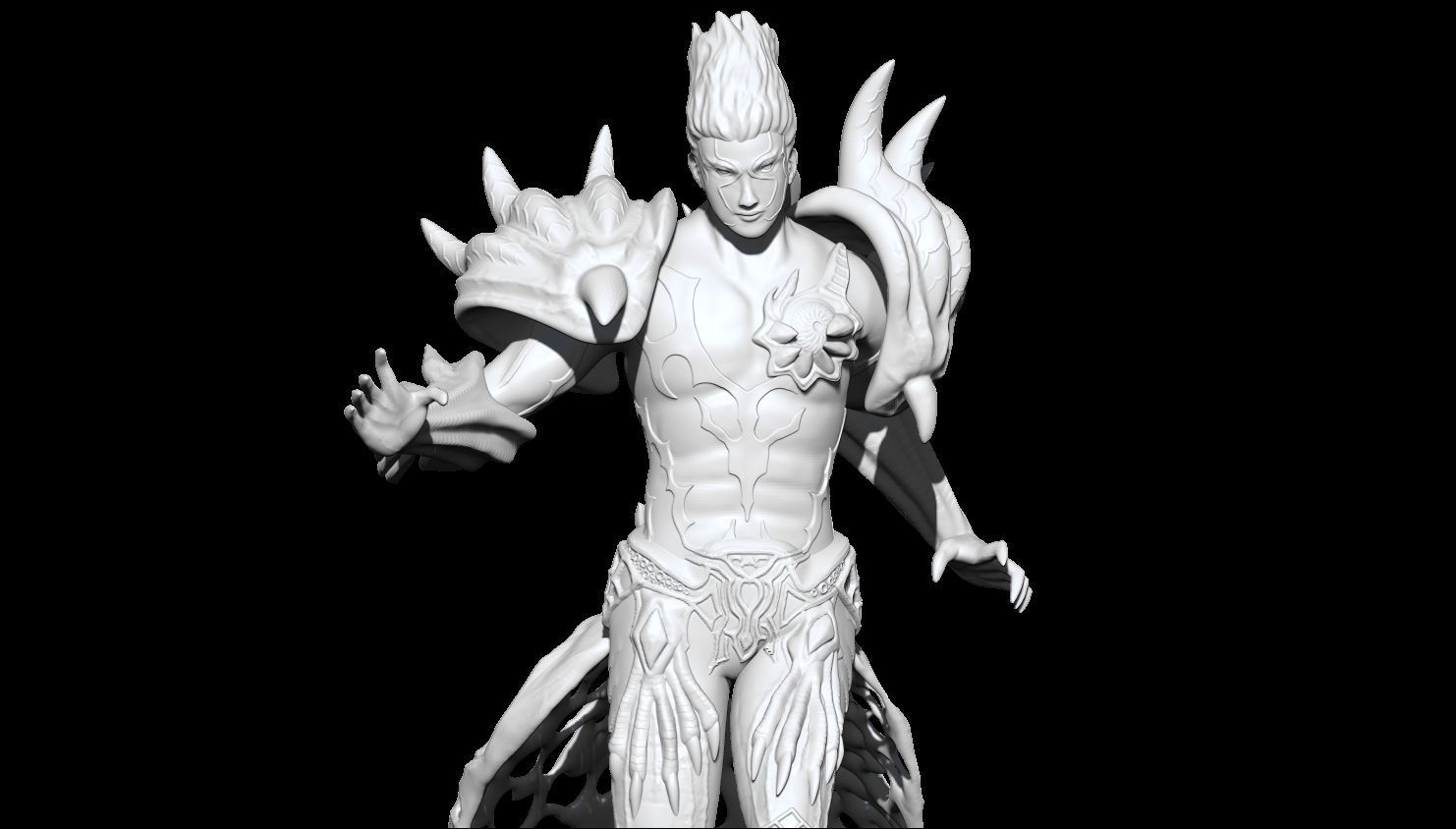 DEVIL SPIRIT SILKROAD FIGURE SILKROAD ONLINE SRO FIGURE 3D model 3D ...