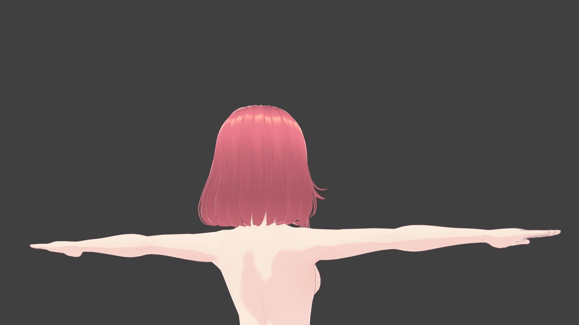 3D model T pose rigged model - Nino Nakano anime girl 3D model VR / AR ...
