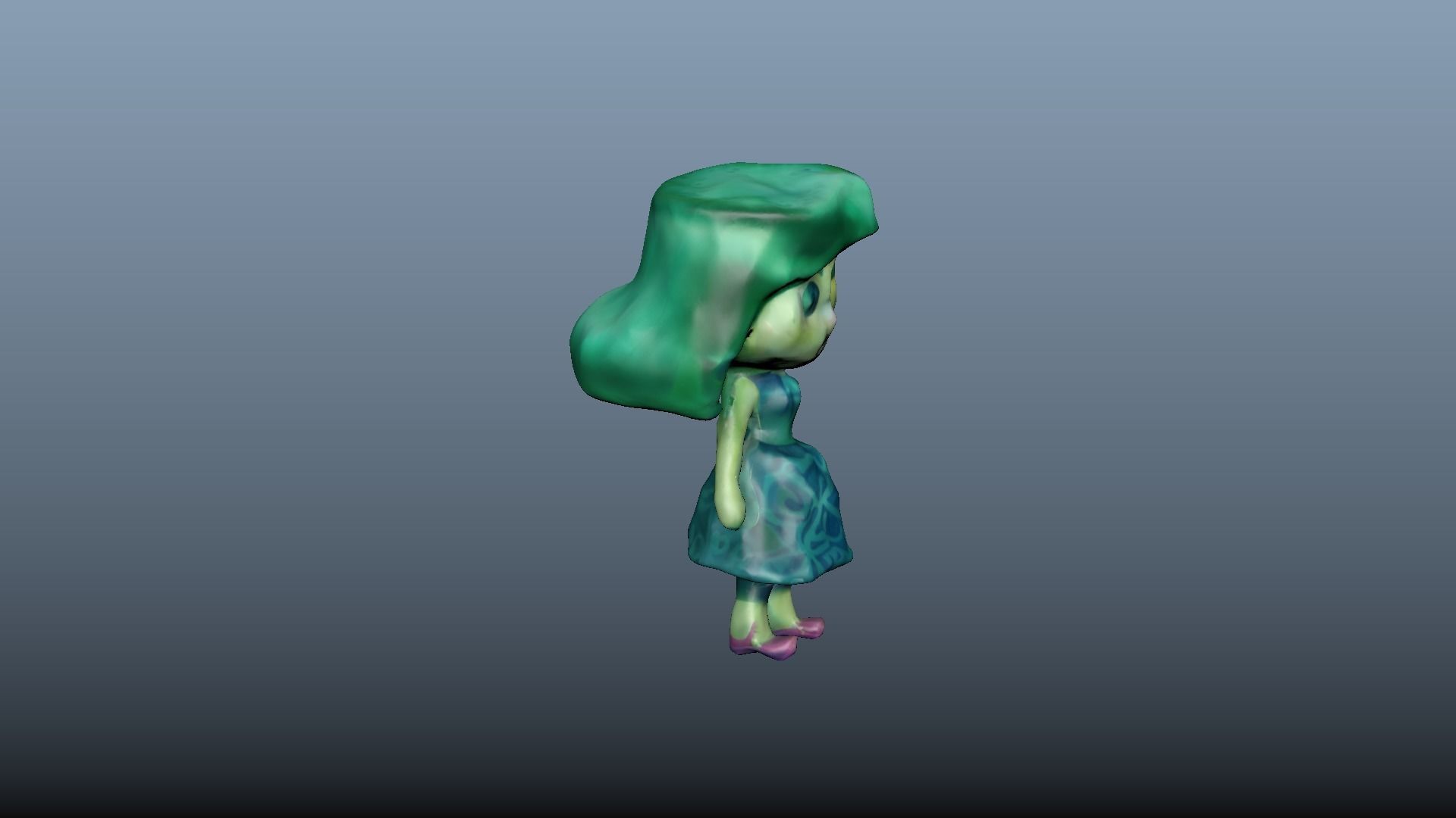 Inside Out 2- Disgust- 3D Character free 3D model | CGTrader