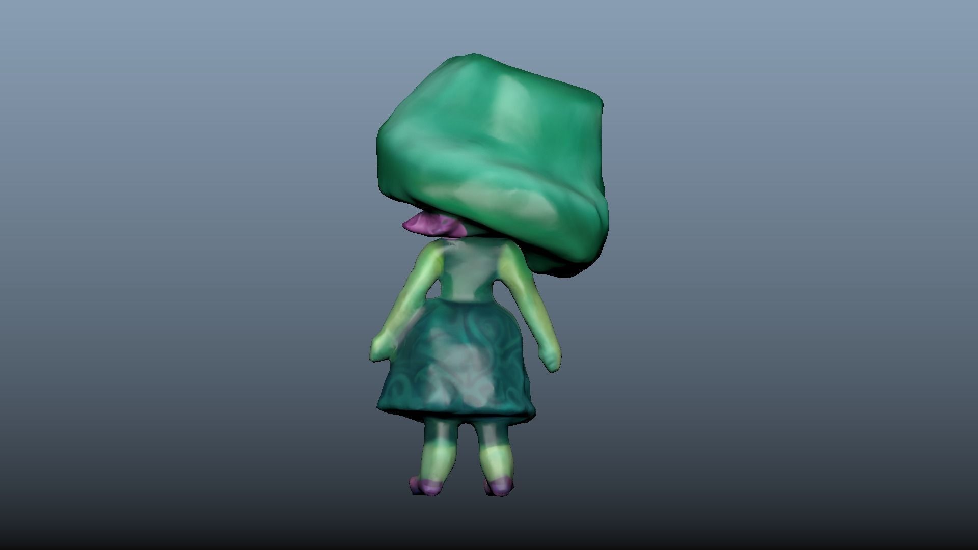 Inside Out 2- Disgust- 3D Character free 3D model | CGTrader