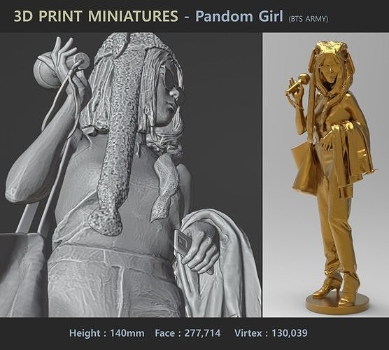 Pandom Girl 3D model 3D printable | CGTrader