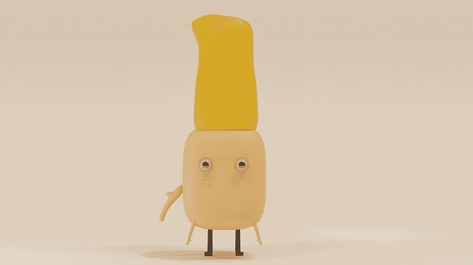 Bananin with fbx and blend free 3D model | CGTrader