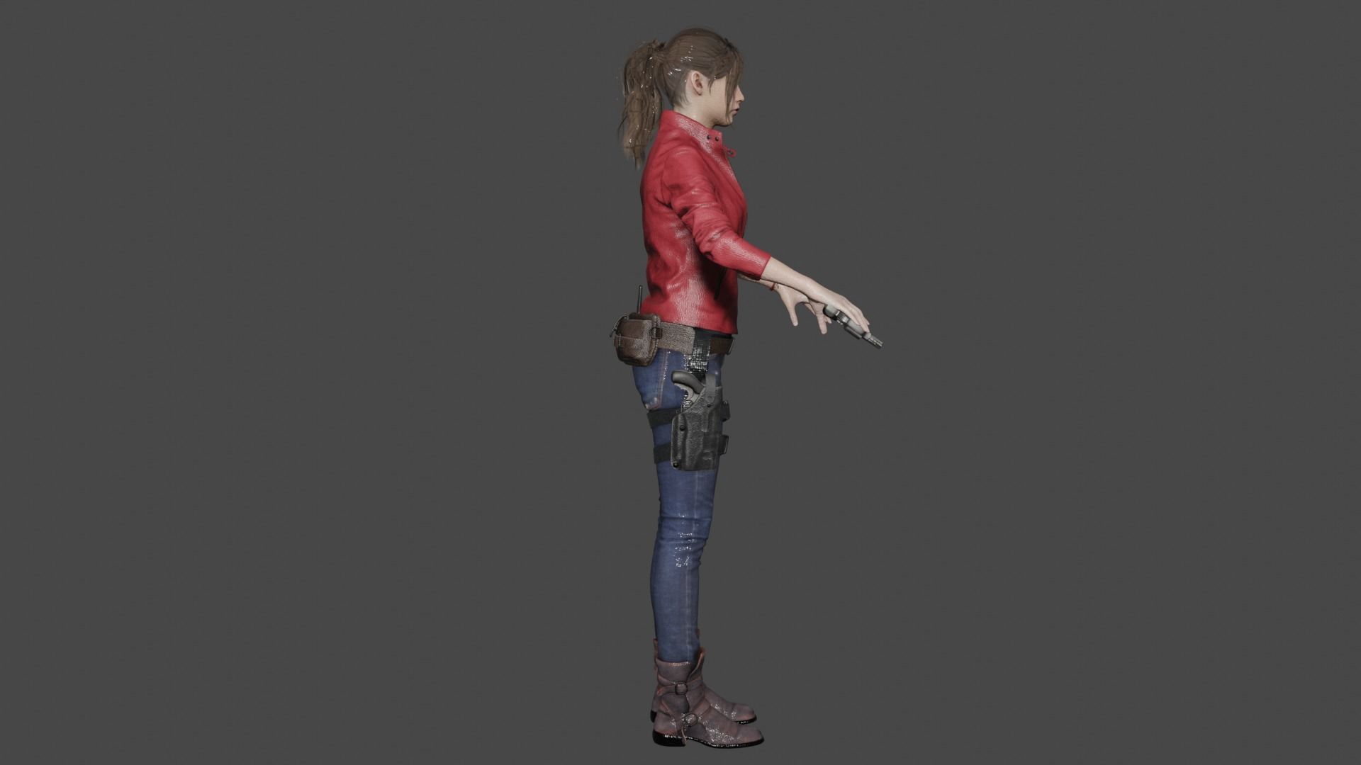Claire Redfield 3D model rigged | CGTrader