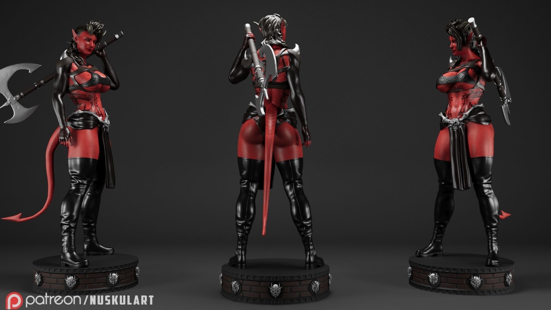 Karlach - Baldurs Gate - Collectible 3D Printing Stl 3D model 3D ...