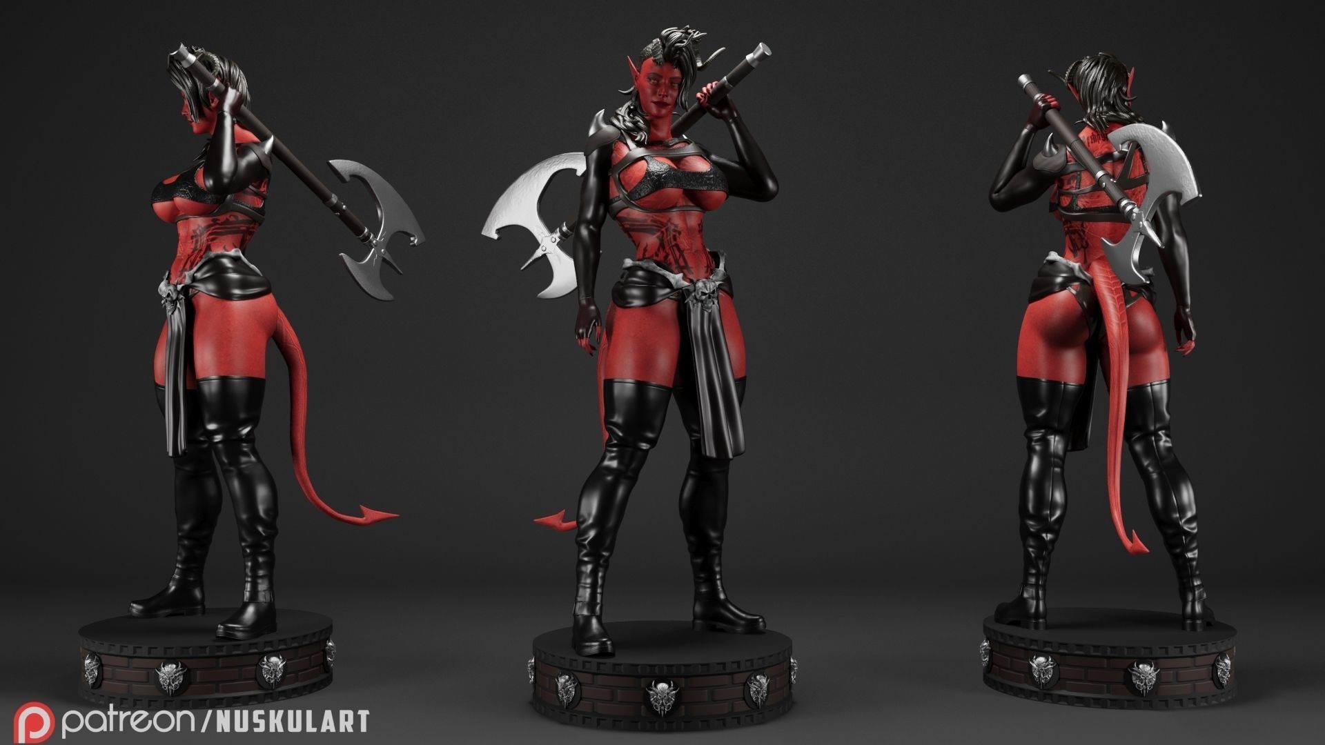 Karlach - Baldurs Gate - Collectible 3D Printing Stl 3D model 3D ...